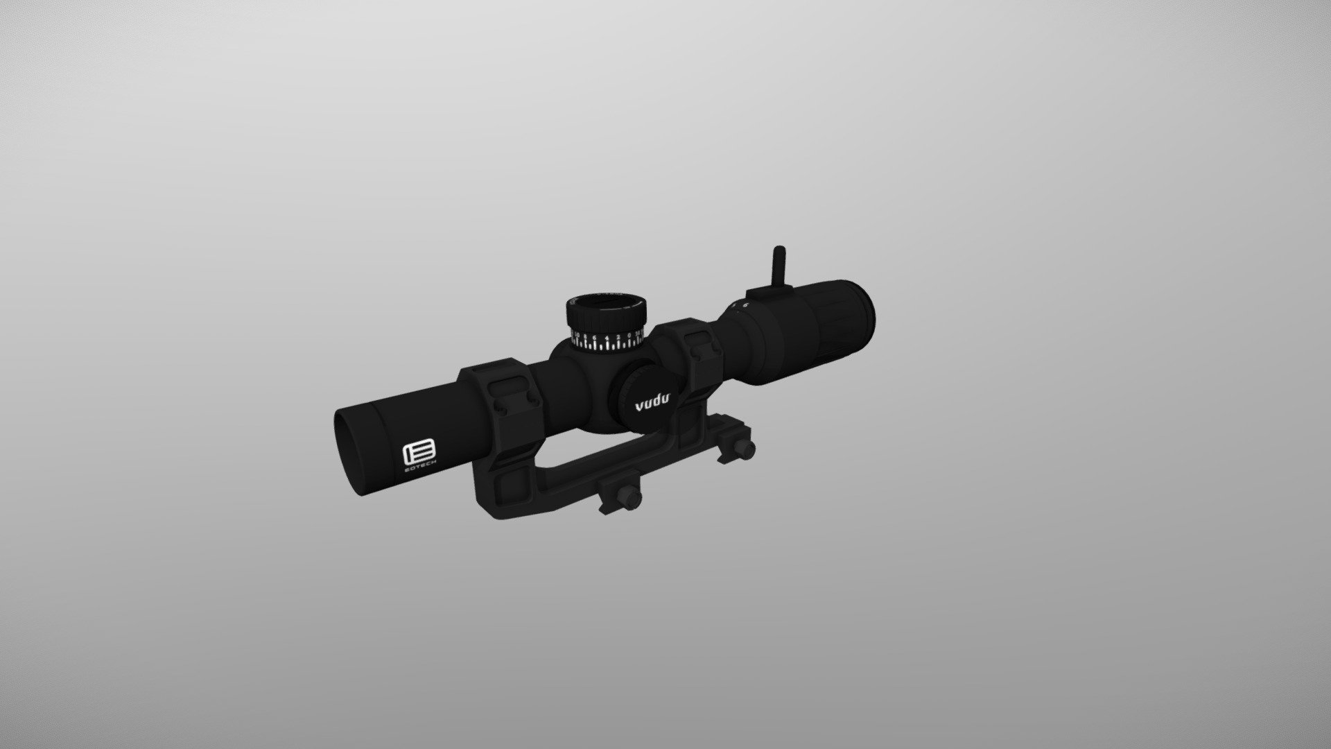 Eotech Vudu &EvolutionGear Super Precision Mount - 3D model by miniReex ...
