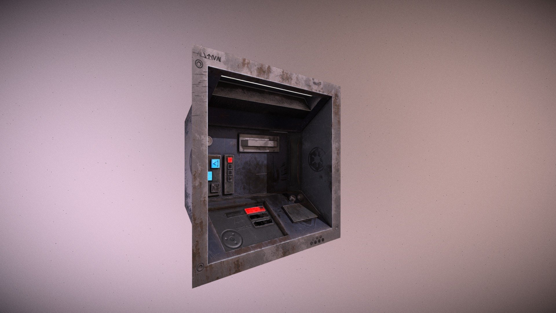 Console Wall - Star Wars - Jedi Outcast - Buy Royalty Free 3D model by ...