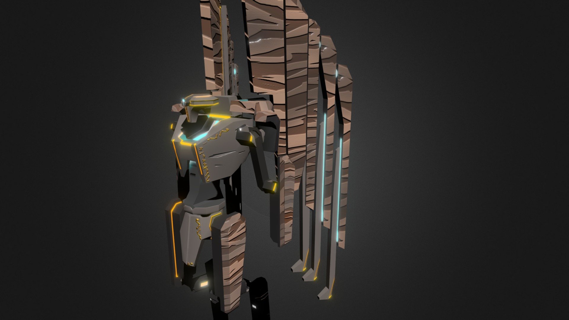 Ancient Angelic Mech. - 3D model by deliriummy [e9523c5] - Sketchfab