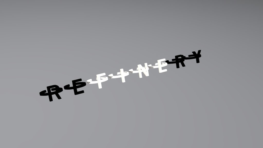 Letter Rings - 3D model by thecurrentresidents [e9534e1] - Sketchfab