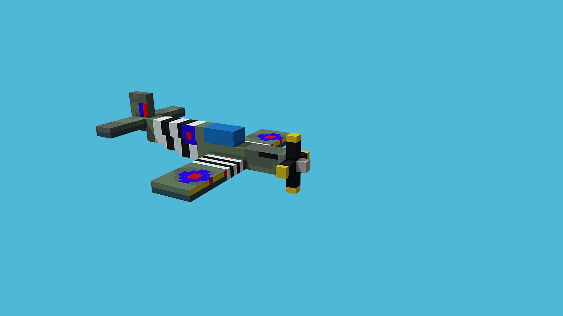 voxel super marine spitfire - 3D model by aviation guy 210 ...