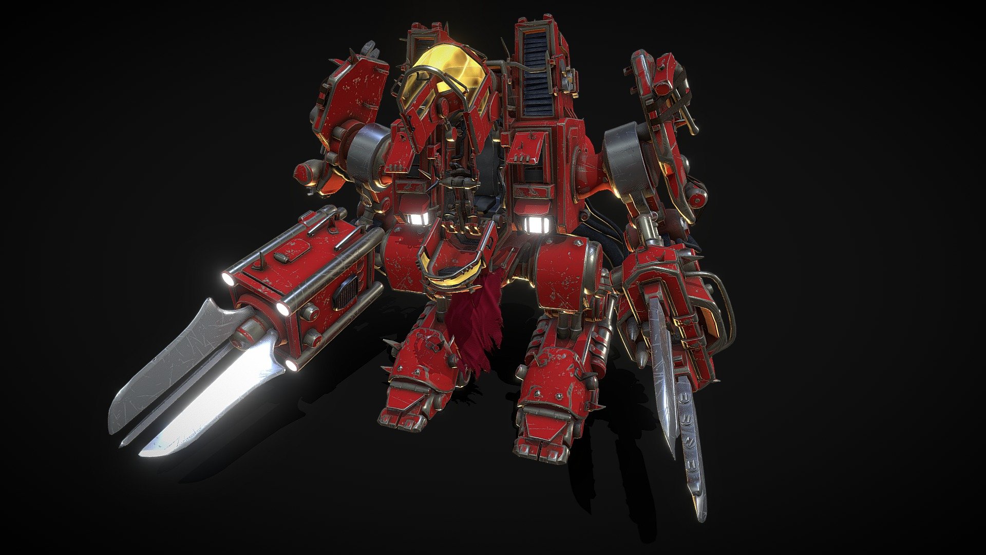Mech - 3D model by Amin Adukov (@Aminchok) [e956cf4] - Sketchfab