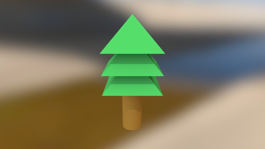 Simple pine tree - 3D model by kennyziyusuf [e957f5b] - Sketchfab