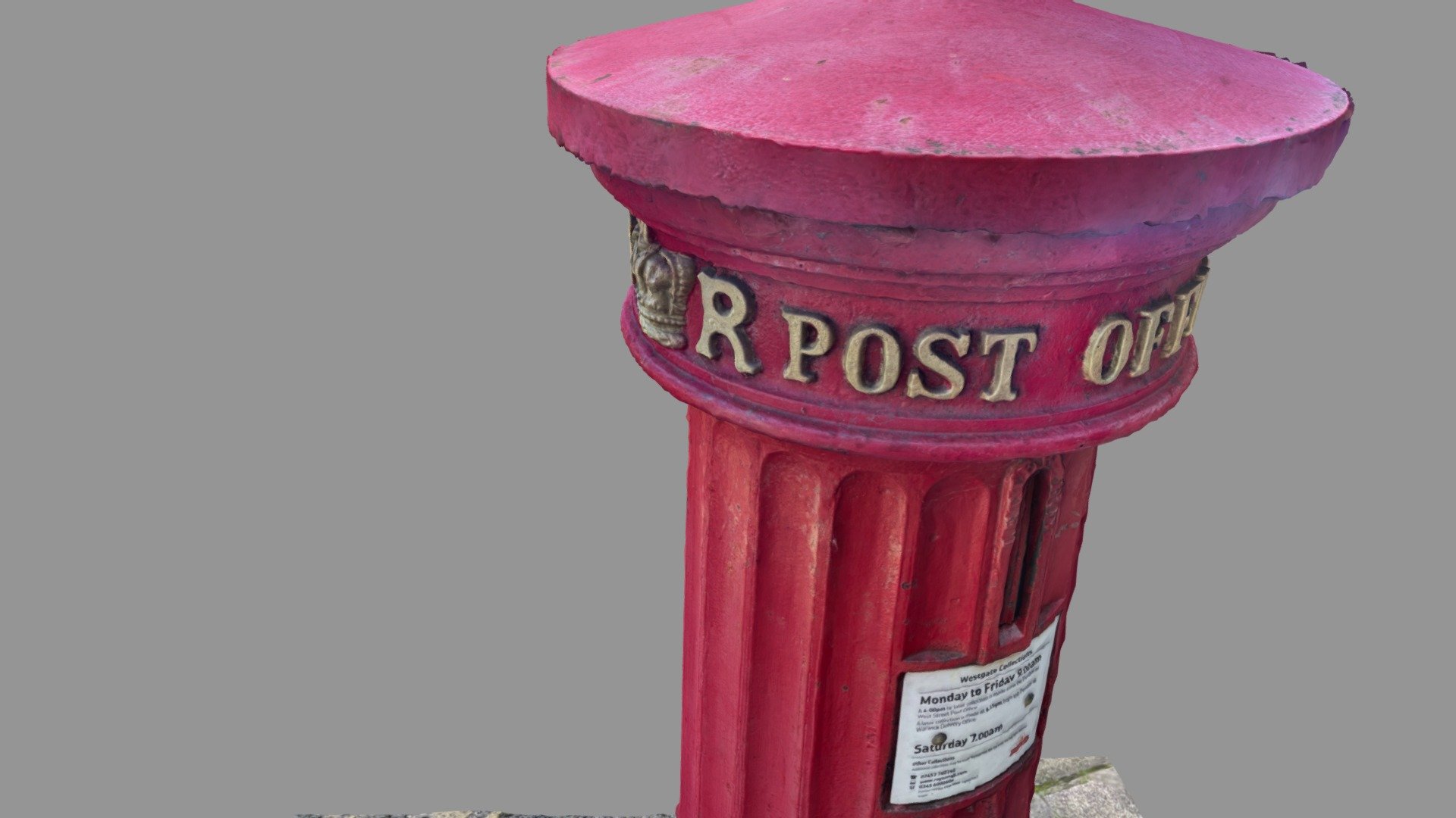 Westgate - Old Royal Mail postbox - Buy Royalty Free 3D model by Alex ...