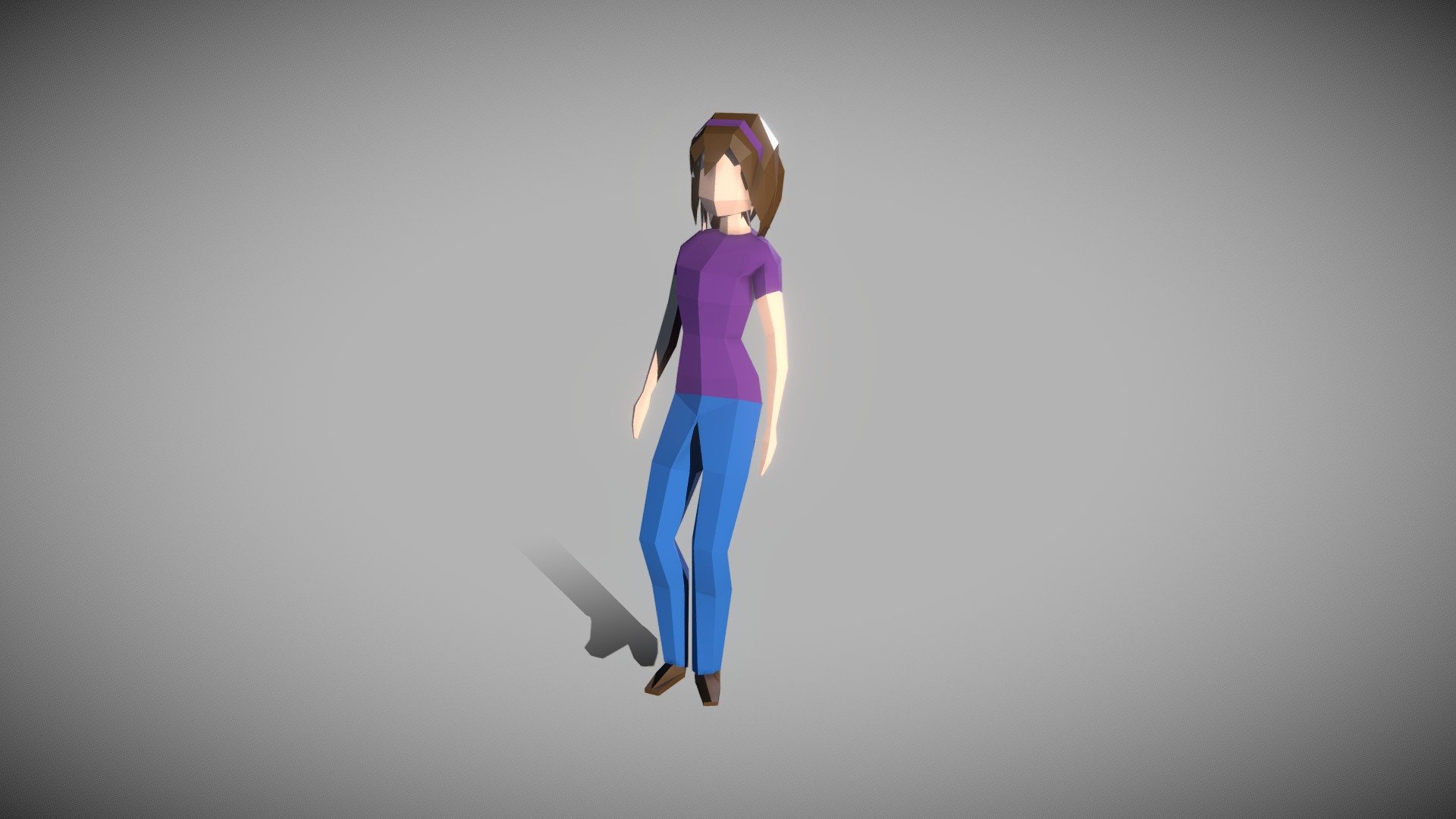 Low poly idle woman CLASS - Download Free 3D model by sambozo [e95aed9 ...