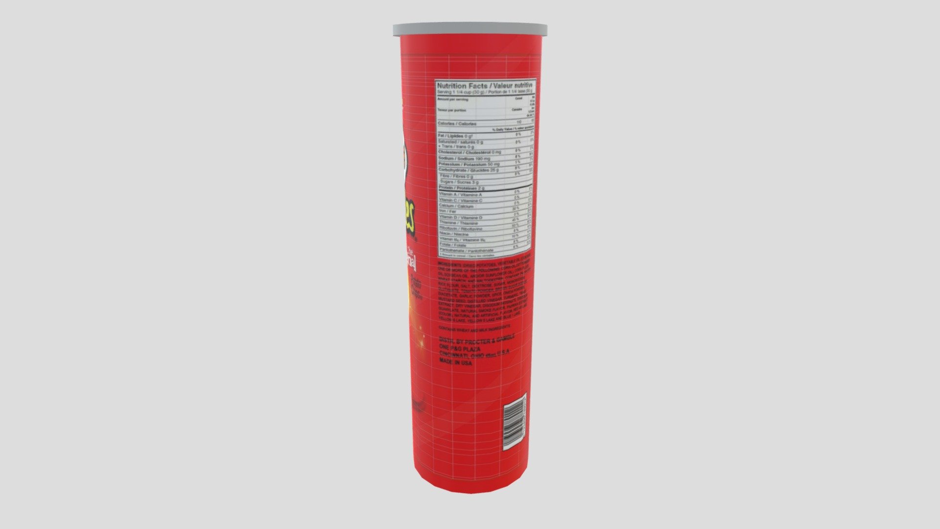 red pringle can - 3D model by HeyMax123 [e95b0e7] - Sketchfab