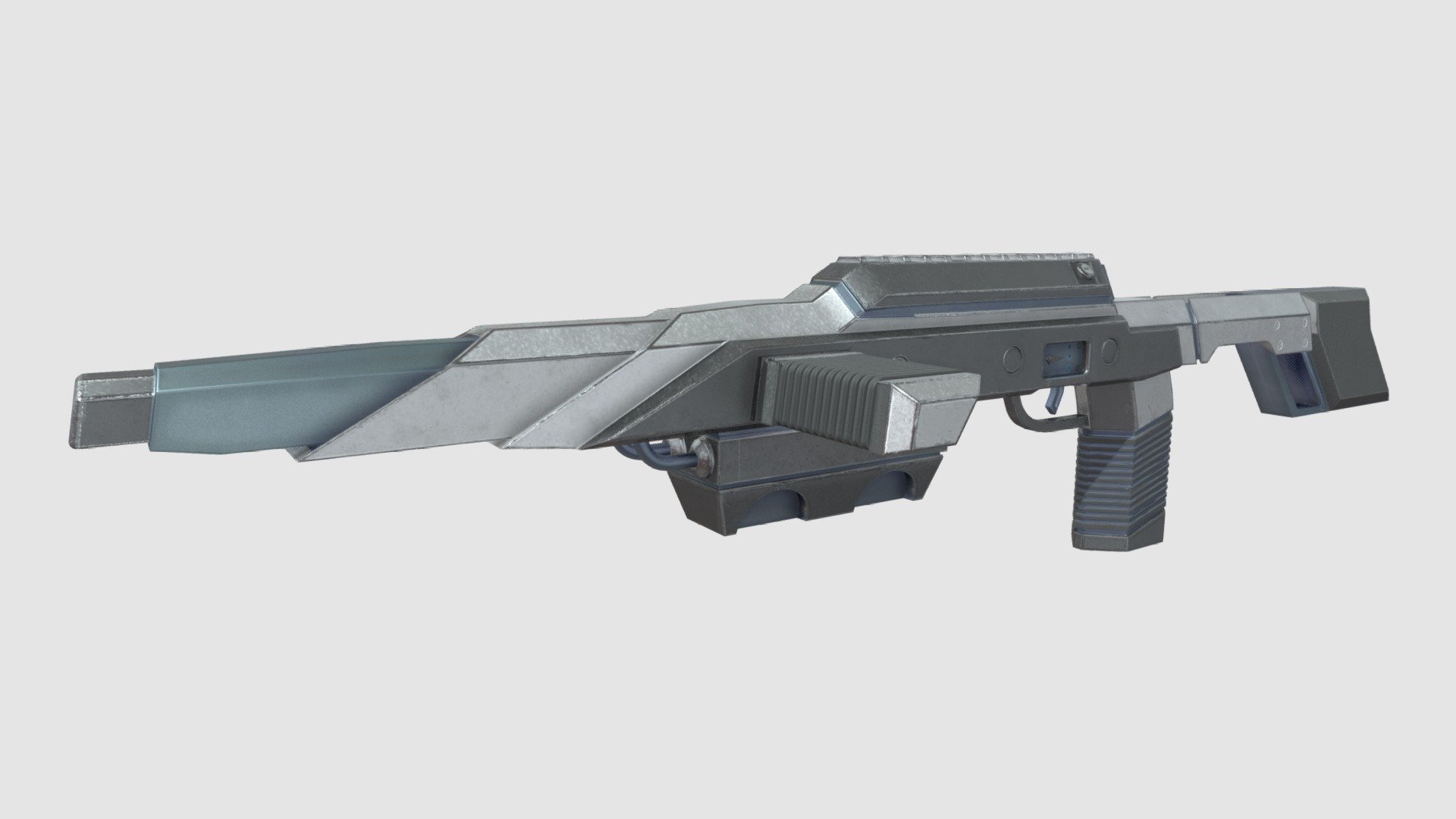 Sci-fi Heavy Assault Rifle - Download Free 3D model by pirate8888 ...