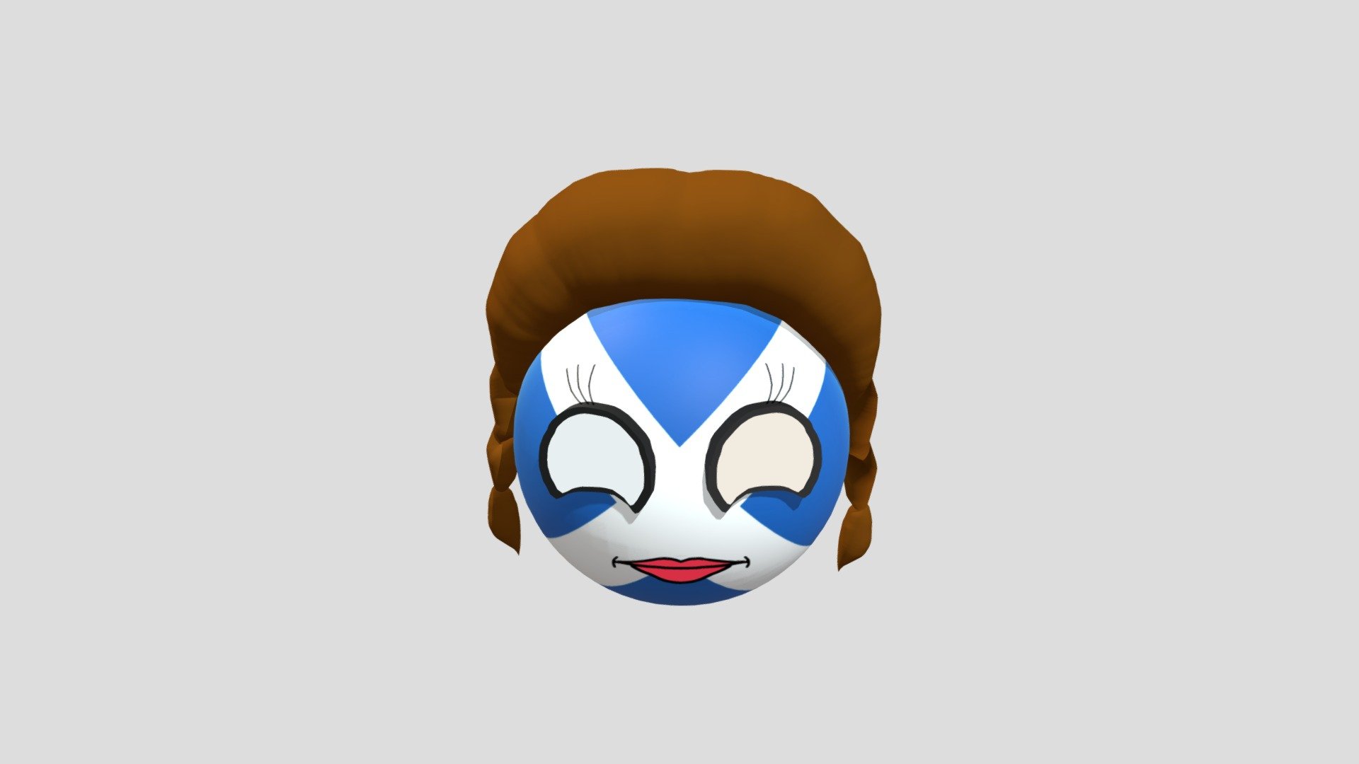 Scotland Countryball - Download Free 3D model by Anurag.R.Simha ...