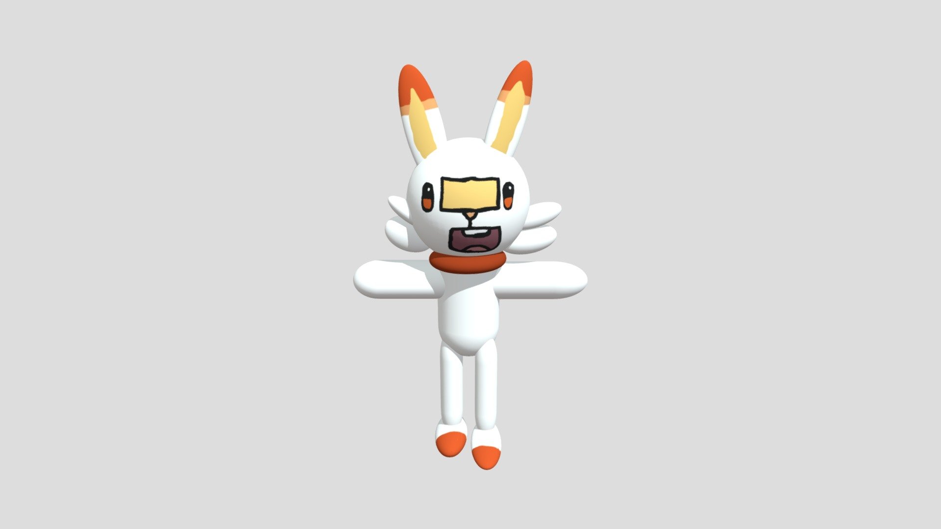 scorbunny t-pose - Download Free 3D model by the_admin777 (@agustin ...