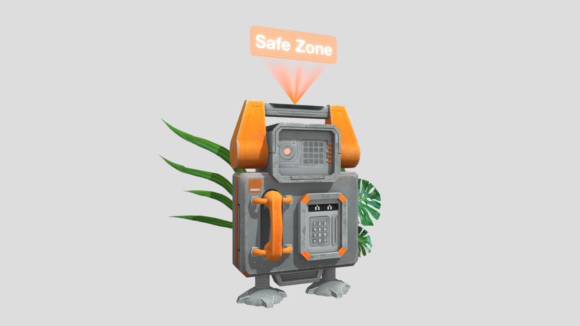 Orange Safe Zone [Jungle] Phone - Download Free 3D model by ...