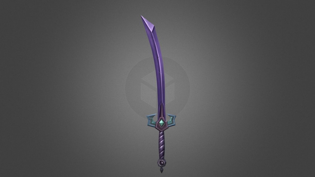 2H Sword 02 Dark (Fantasy Weapon Pack Vol. 1) - 3D model by Agerathum ...