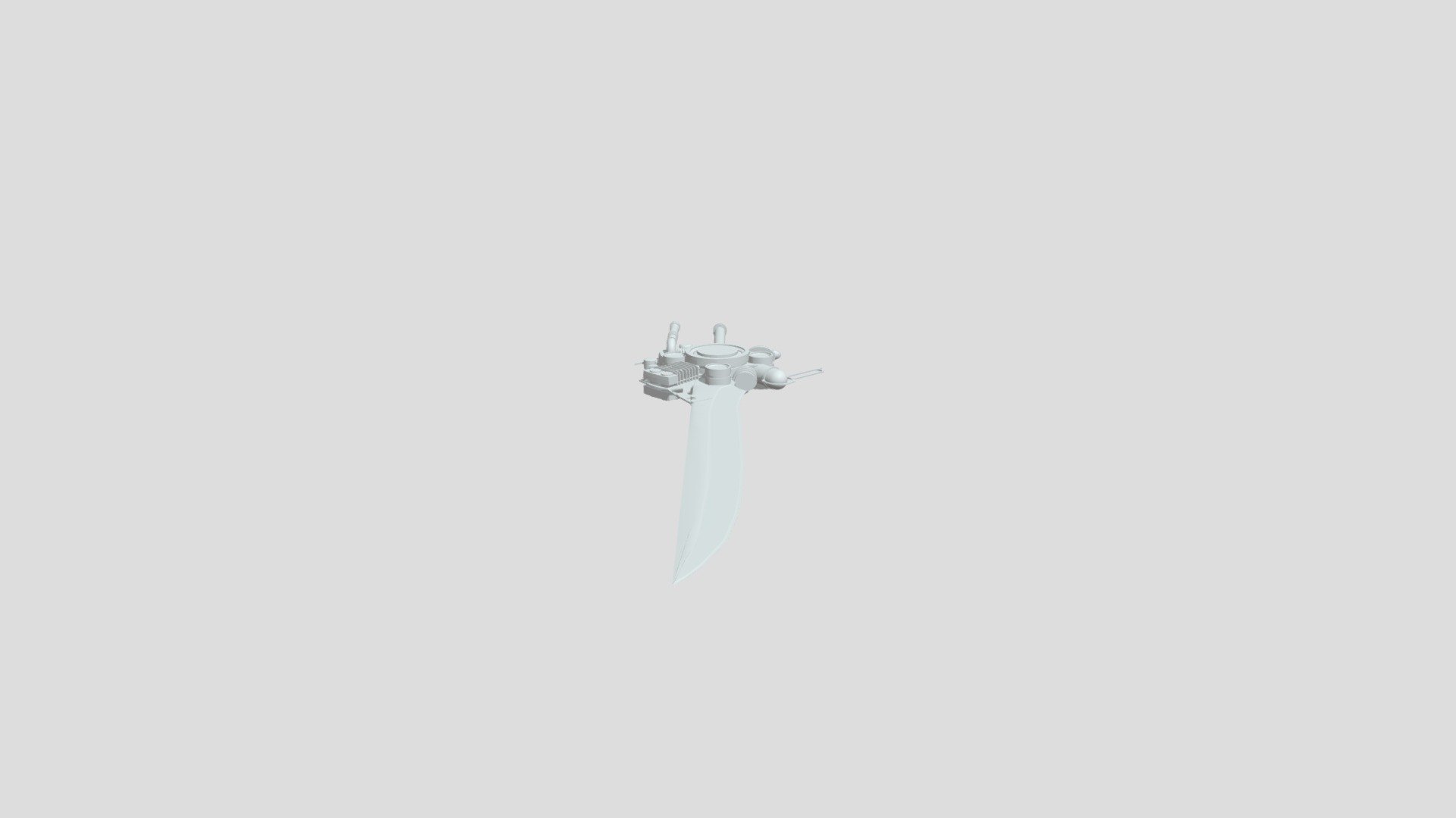 High Poly Engine Sword (Final Fantasy) - 3D model by Patrick2000 ...