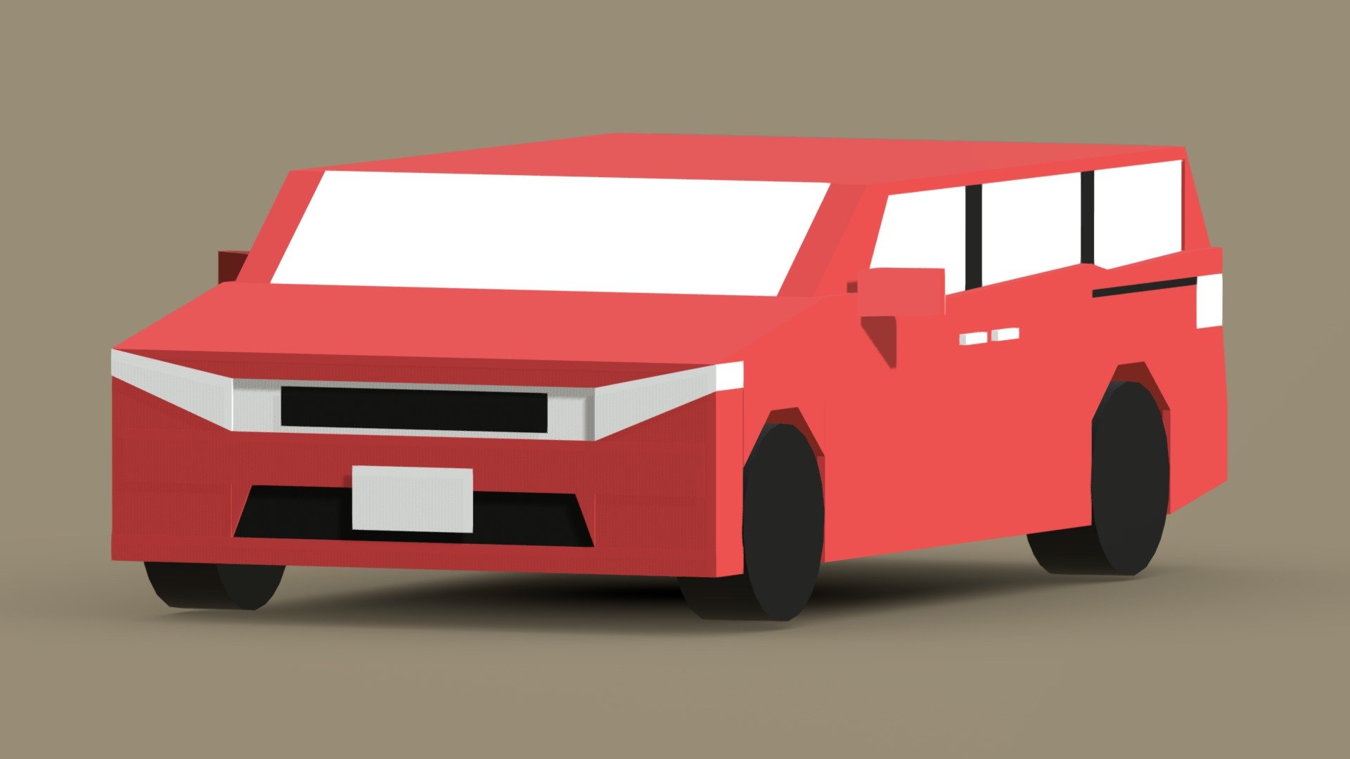 Blocky Car - Download Free 3D model by maregajavier [e962fe4] - Sketchfab