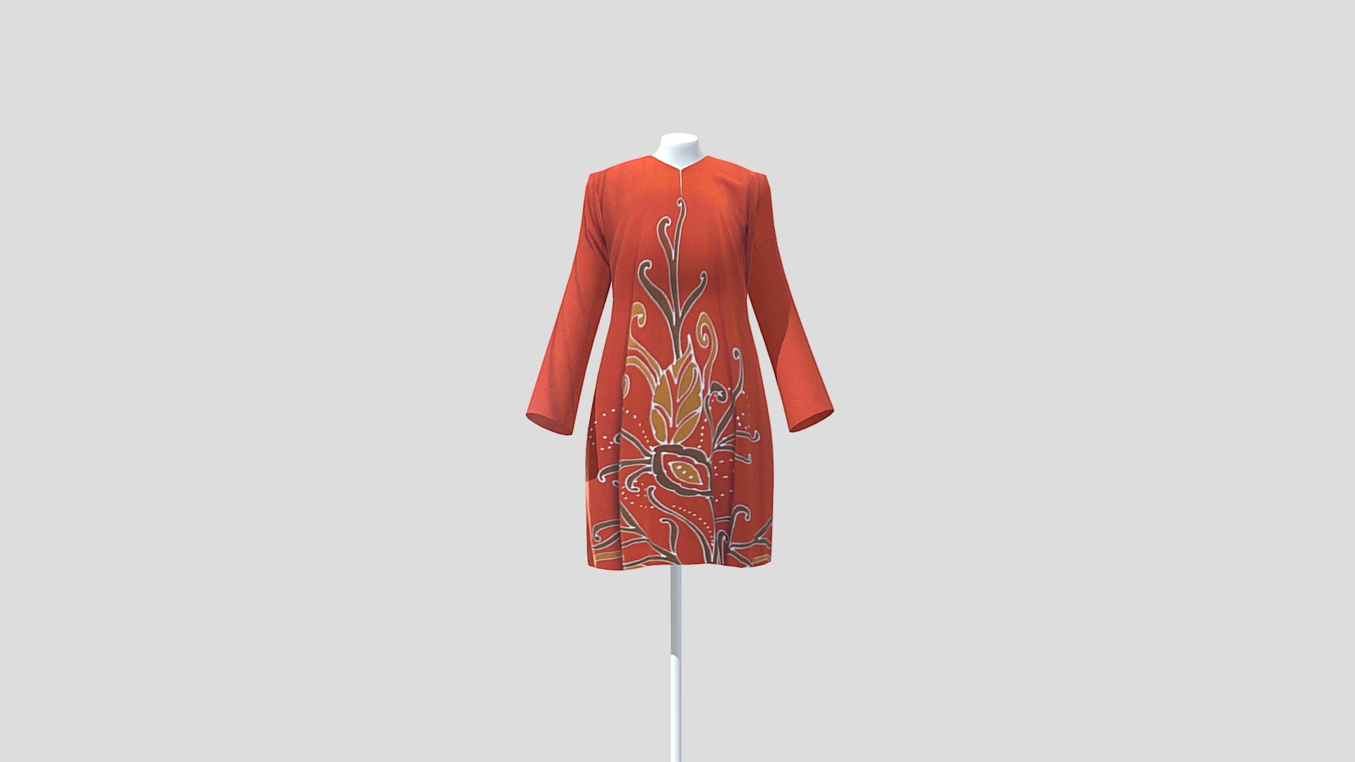 FAUZIAHBATIK-05 Blouse Batik Canting - Download Free 3D model by ...