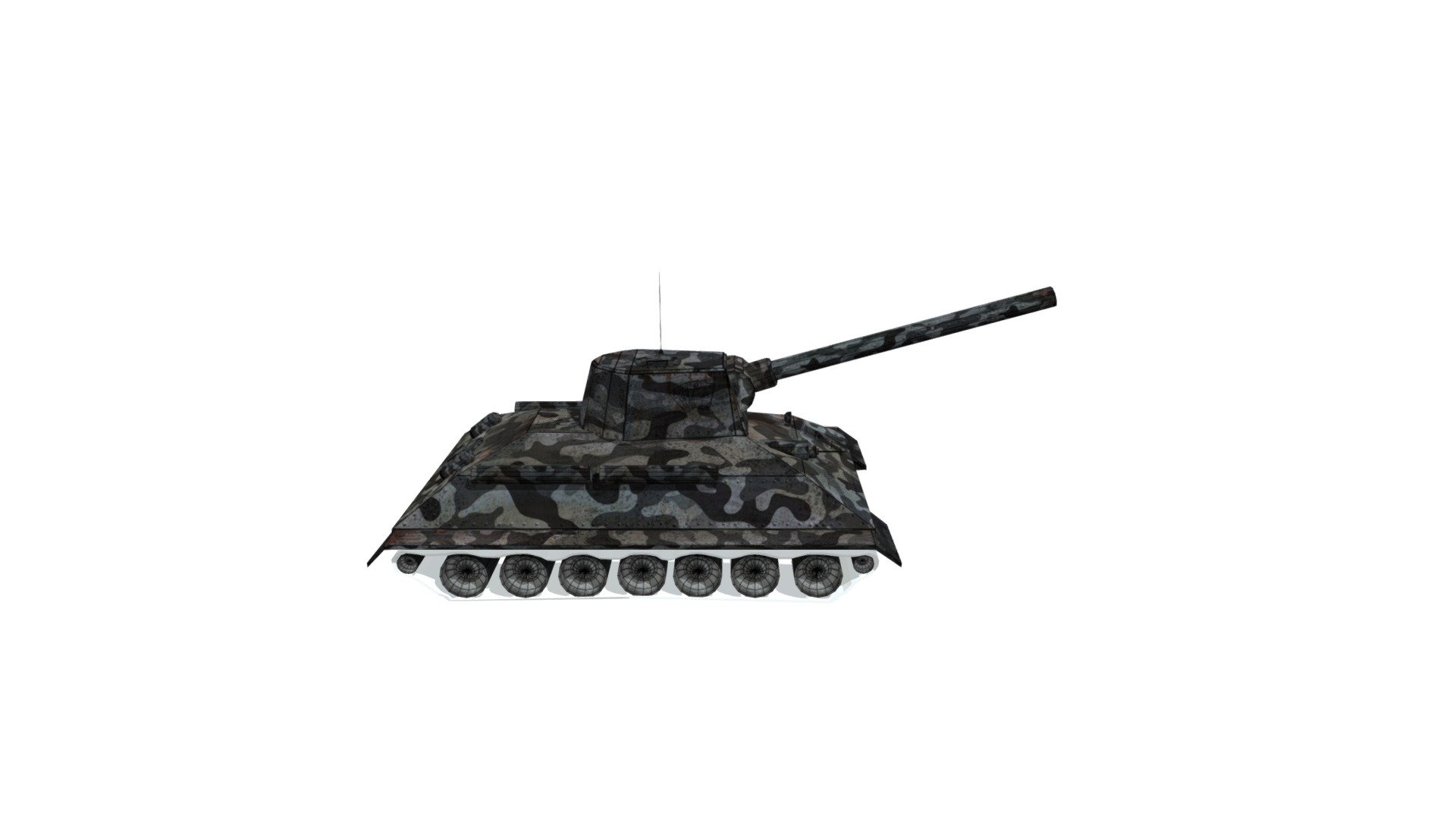 my tank with a texture from photoshop - Download Free 3D model by ...