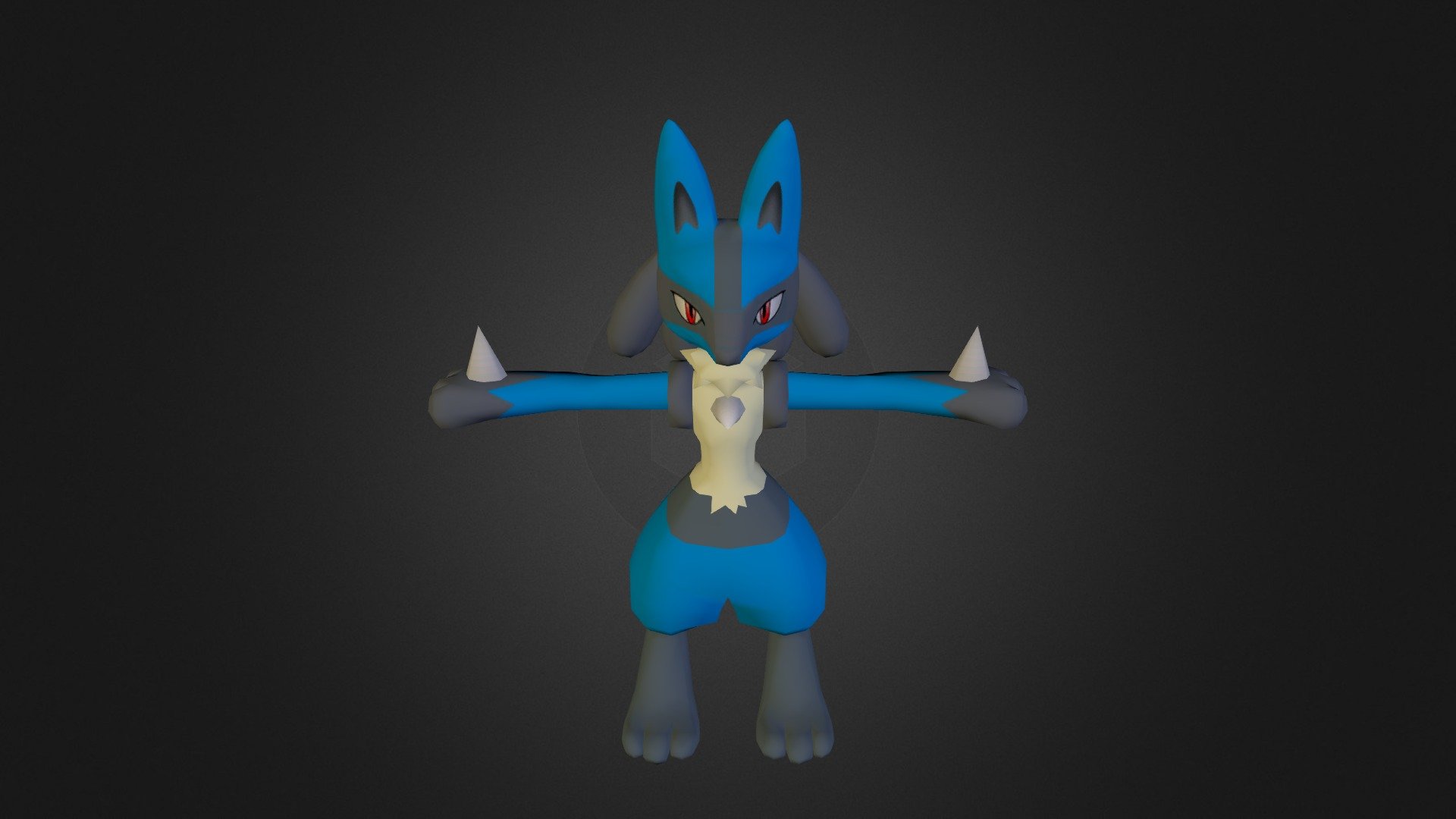 Wii - Pokmon Battle Revolution - 448 - Lucario - 3D model by ...