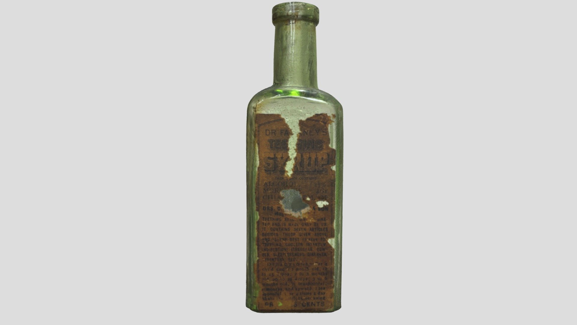 Dr Farney's Teething Syrup - late 19th c. - 3D model by ais1 [e967347 ...