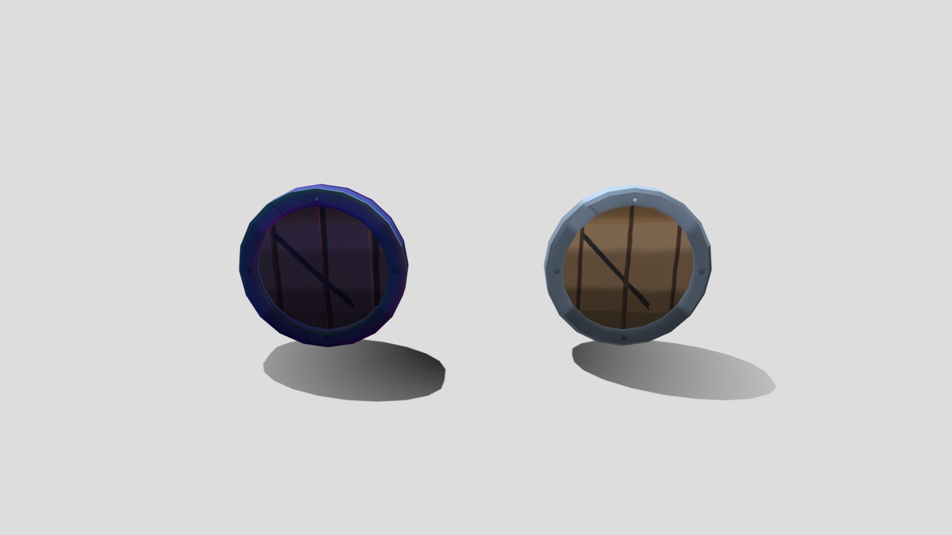 Shield and Baked Shield - 3D model by WesleyMitchell [e96aa7d] - Sketchfab
