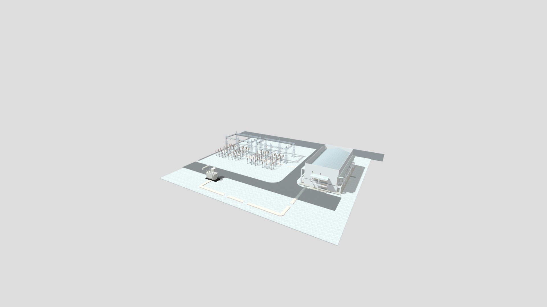 Substation_V1 - Download Free 3D model by sunate [e96b8ed] - Sketchfab