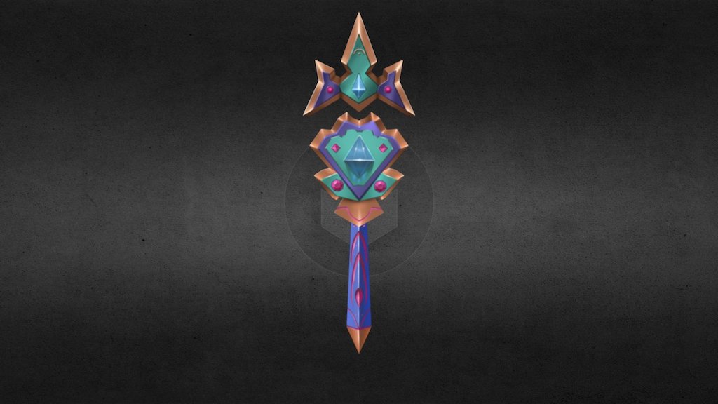 Staff - 3D model by bboyFred (@fedealien) [e96bf7a] - Sketchfab