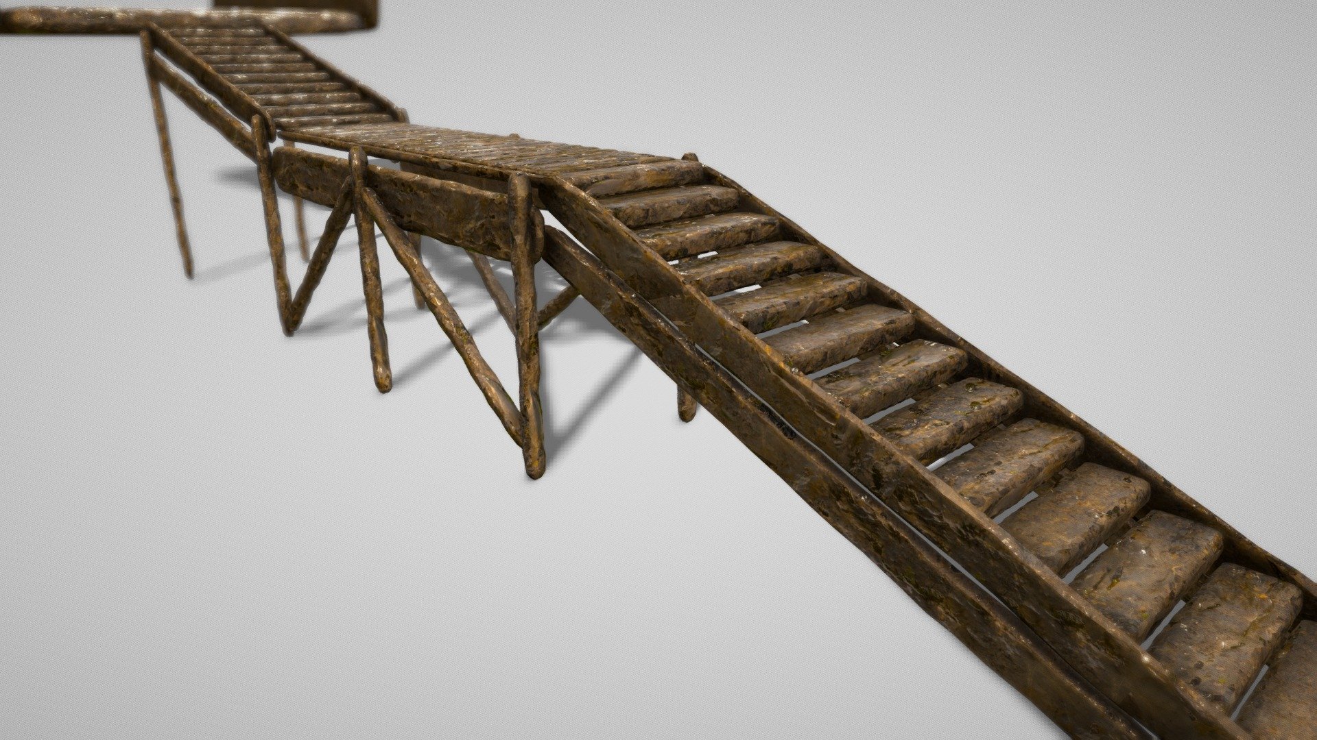 Old fantasy wooden steps - Download Free 3D model by Sumerian King ...