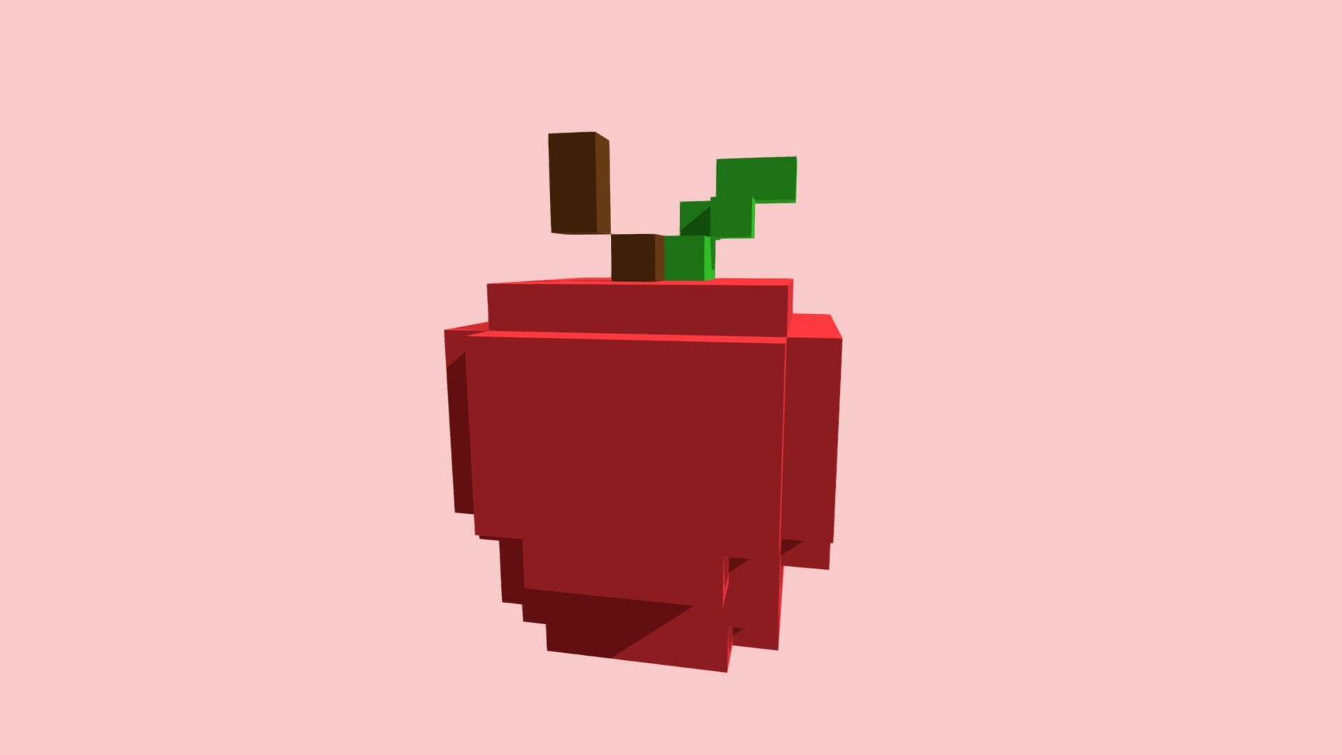 Voxel Apple - 3D model by Stalck [e96eaa8] - Sketchfab