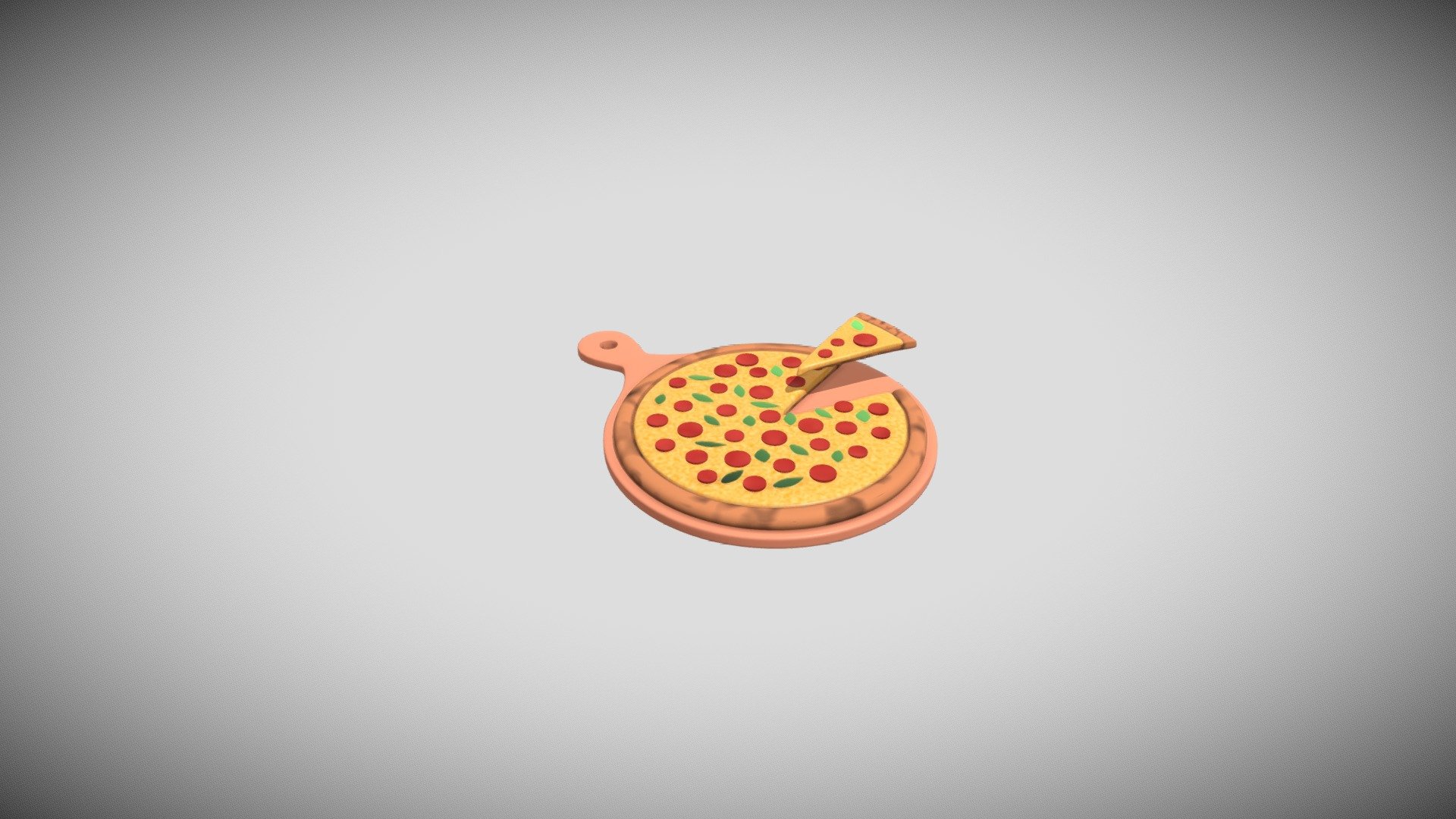 Estudo de Modelagem - Pizza estilizada - 3D model by Luiz Ramon ...