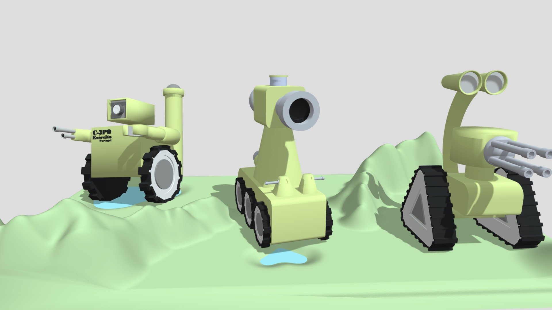 T2 Robots Militares - Download Free 3D model by ANPRI [e9746b8] - Sketchfab