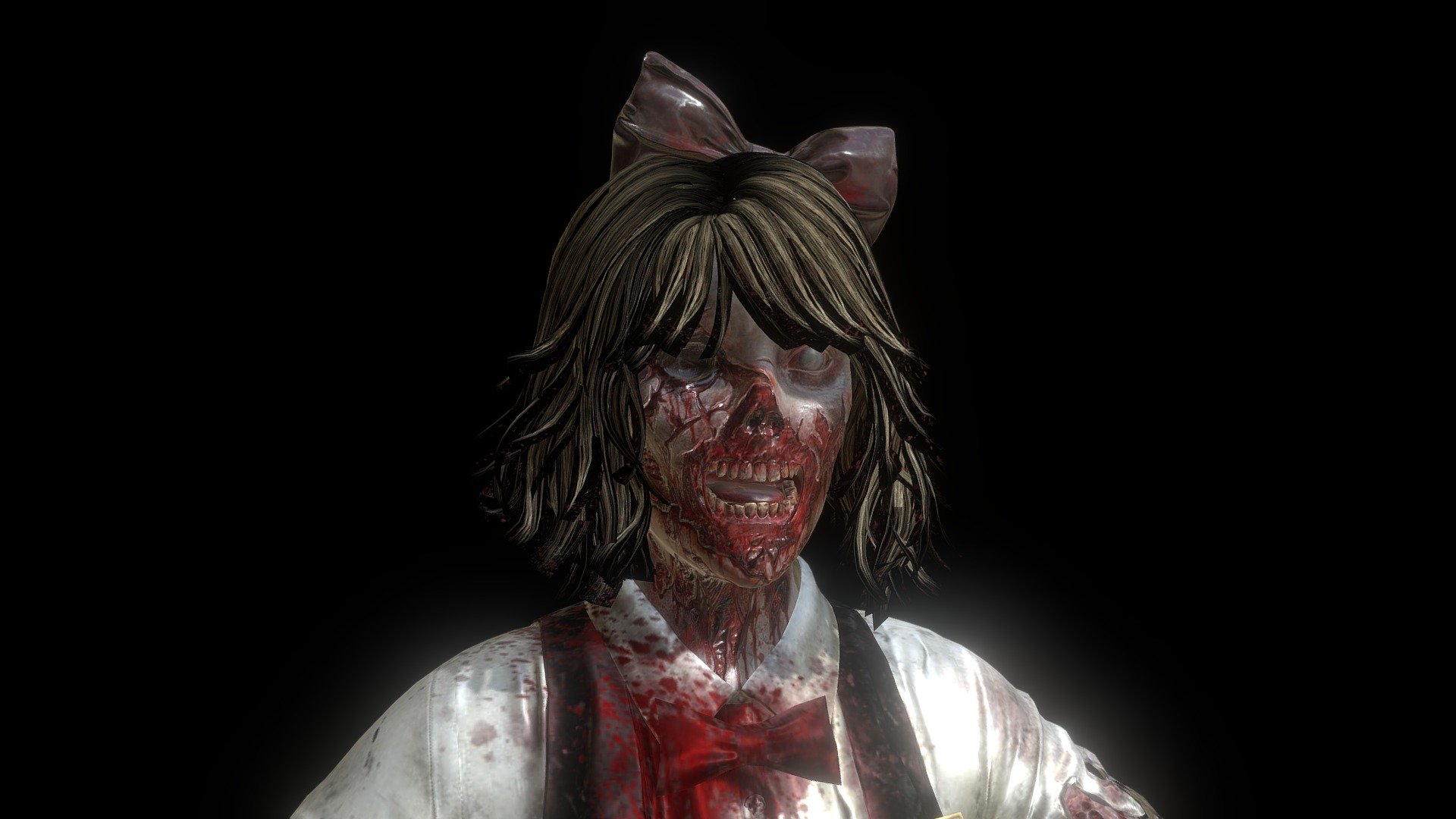 Realistic Female Zombie | resident evil - Download Free 3D model by ...