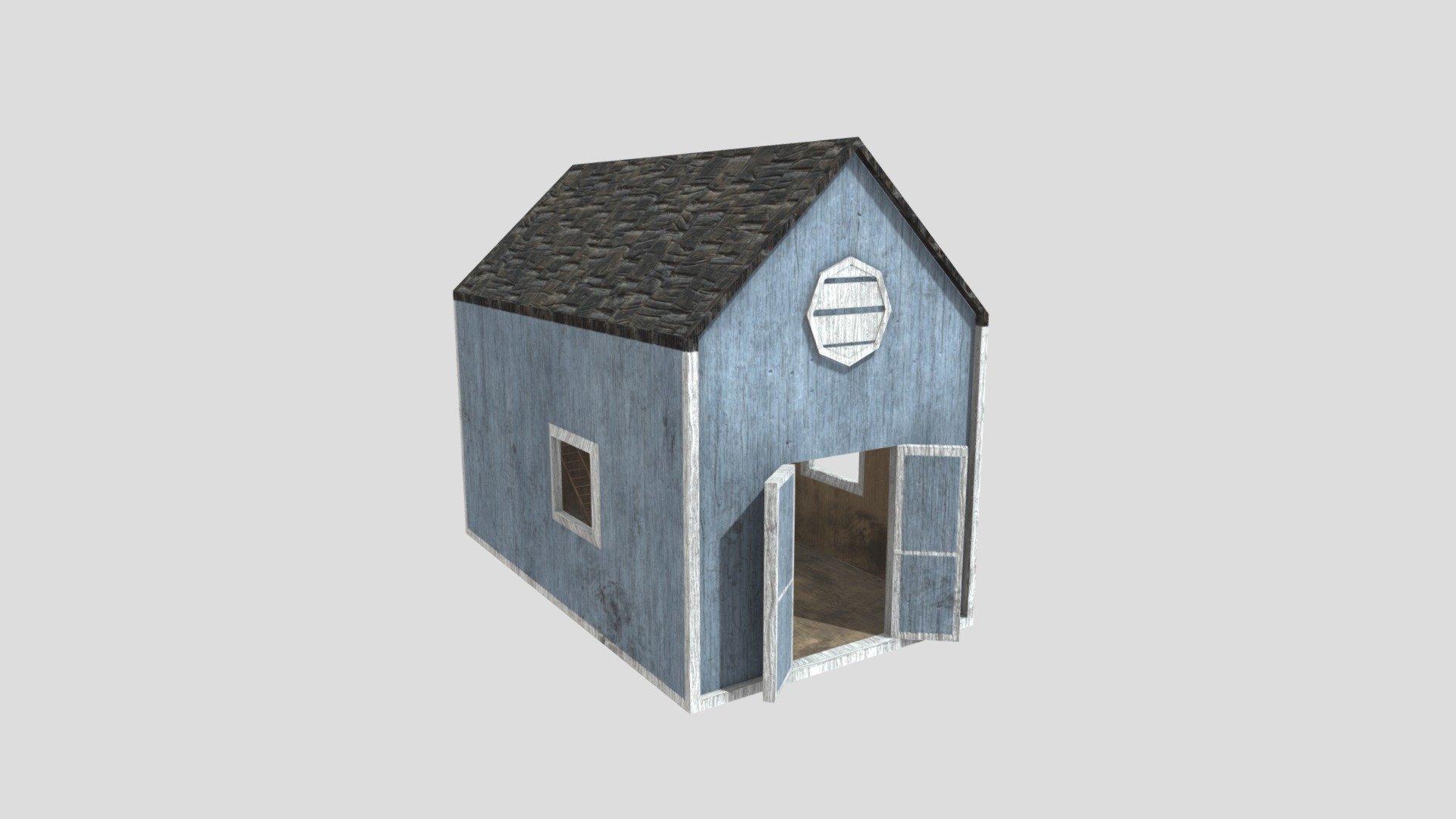 Moldy Barn Shed (Low-Poly) - 3D model by Cameron Traer (@CameronTraer ...