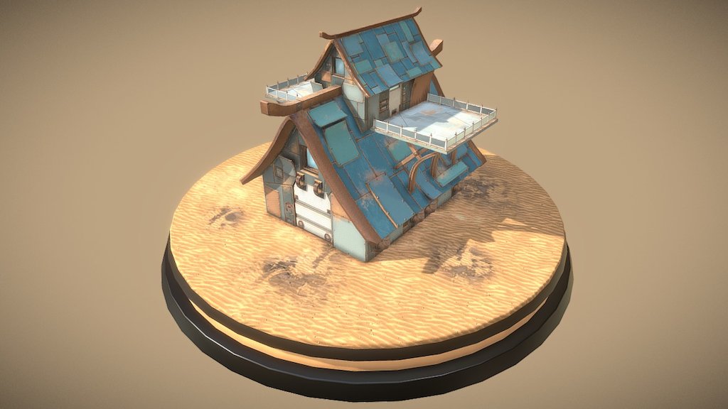 House (imaginary) - 3D model by Damien Touttée (@DamienT) [e97a1b1 ...