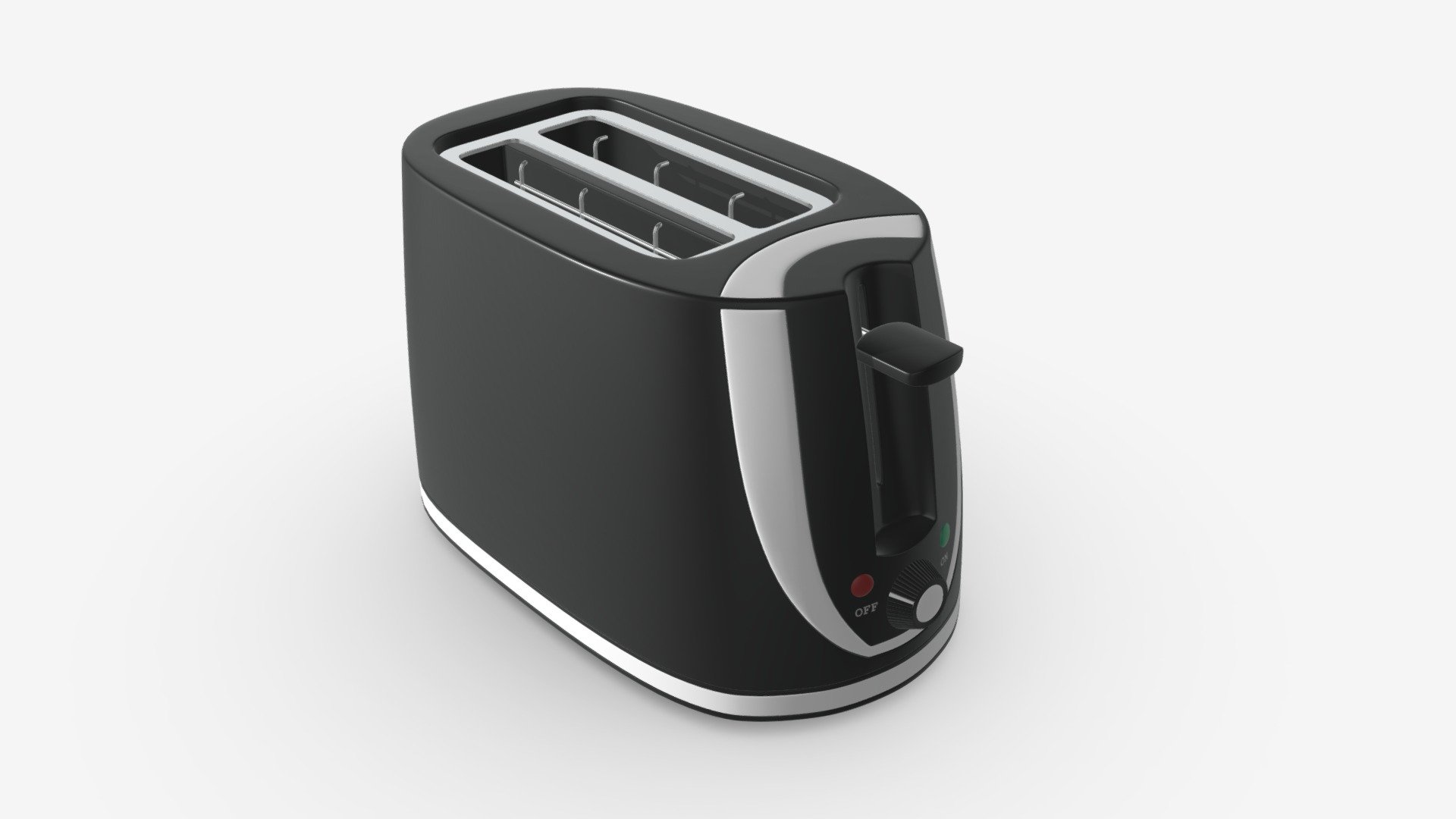 Electric modern toaster black - Buy Royalty Free 3D model by HQ3DMOD ...