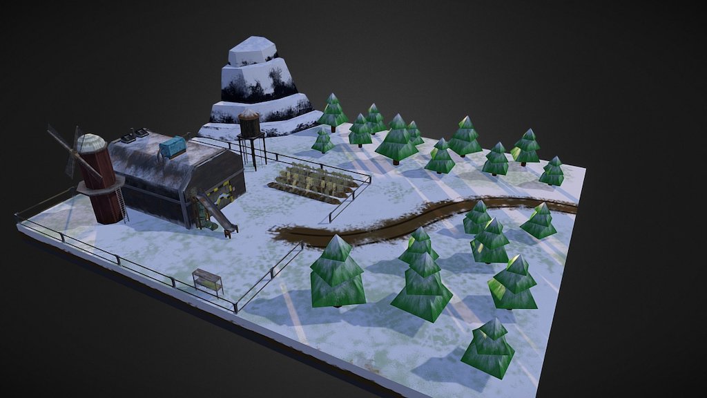 Low Poly Farm - 3D model by Kevinpeyrot [e97ce21] - Sketchfab