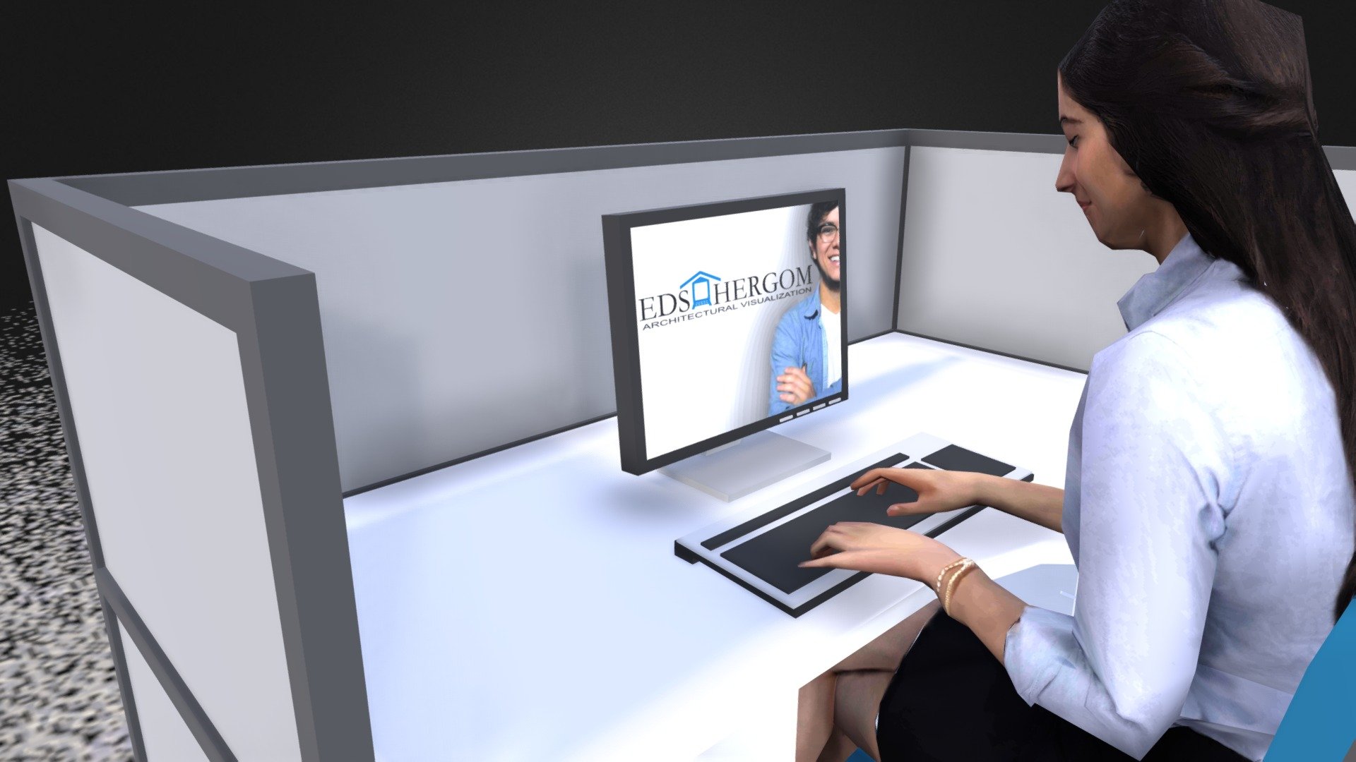 Office Station - 3D model by EDSAHERGOM STUDIO (@edsahergom) [e97e20b ...