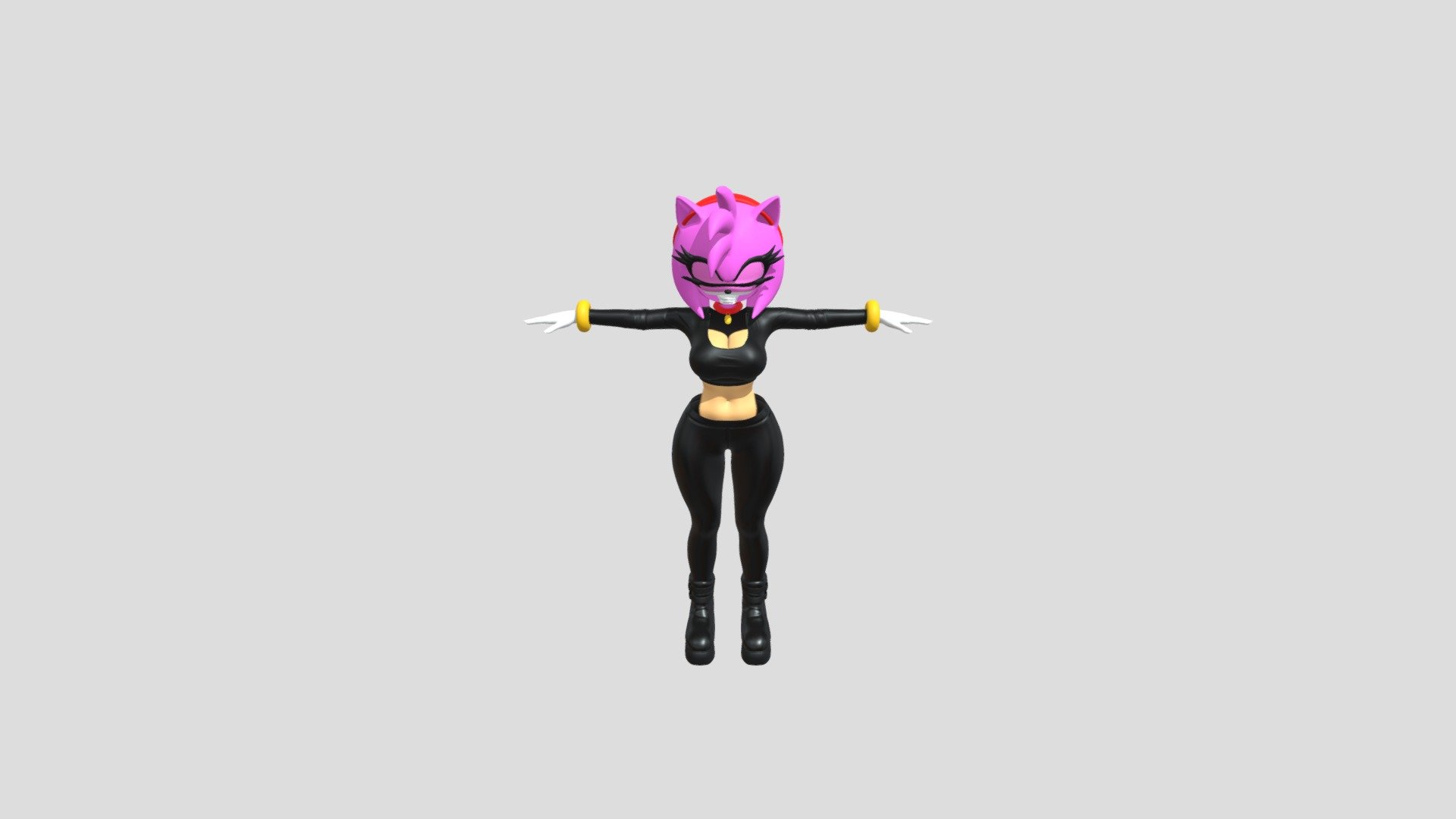 Goth Amy Rose - Download Free 3D model by joseee0026 [e97fa8e] - Sketchfab
