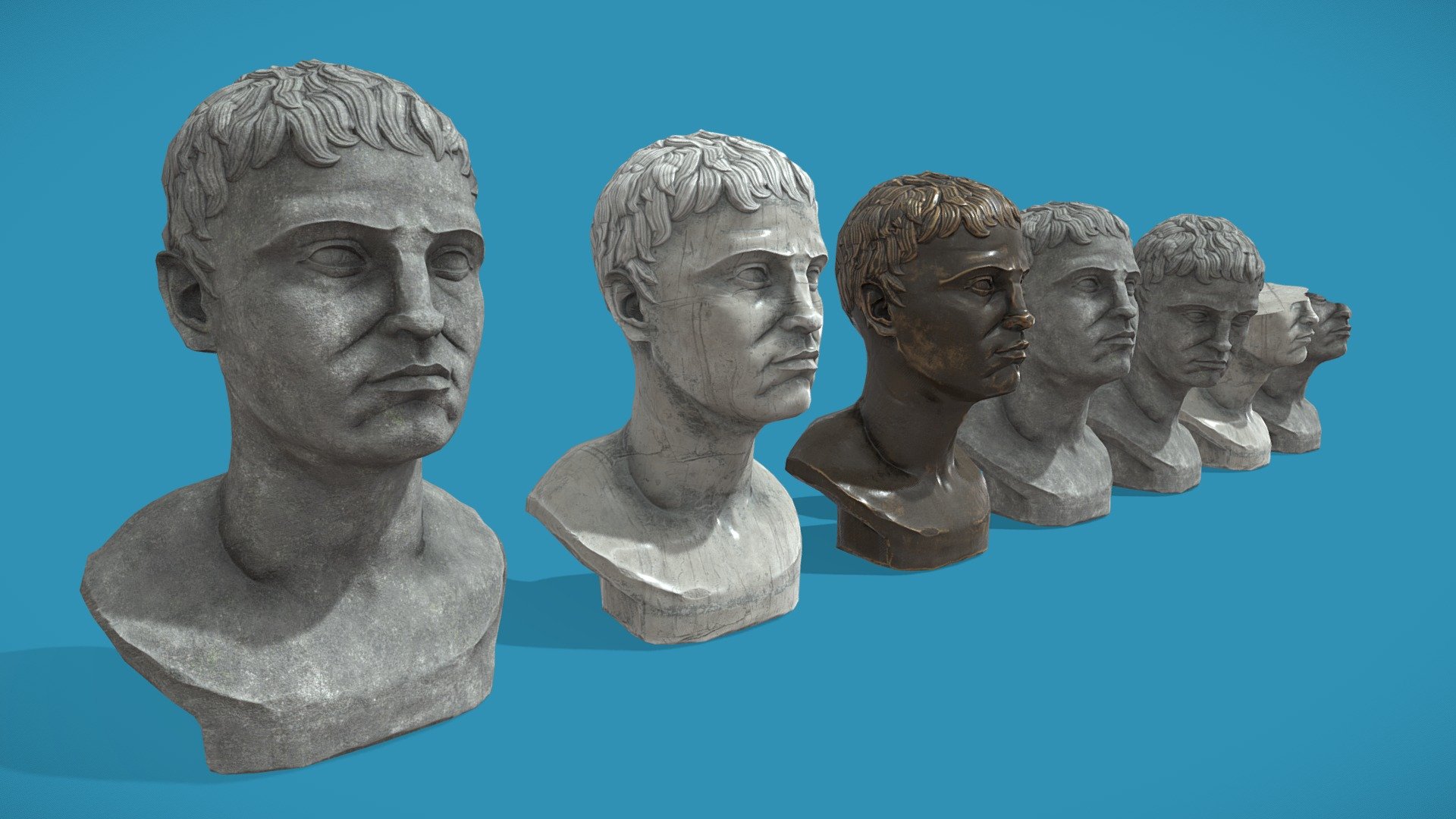 Ancient Greek Busts Type A - 3D model by Mad_Lobster_Workshop [e980248 ...