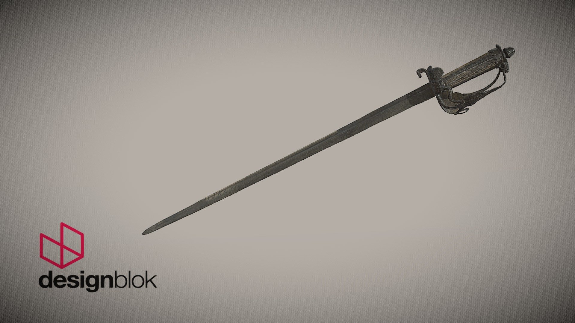 Newark Civil war centre Ferrara Sword - 3D model by Designblok [e9807fd ...
