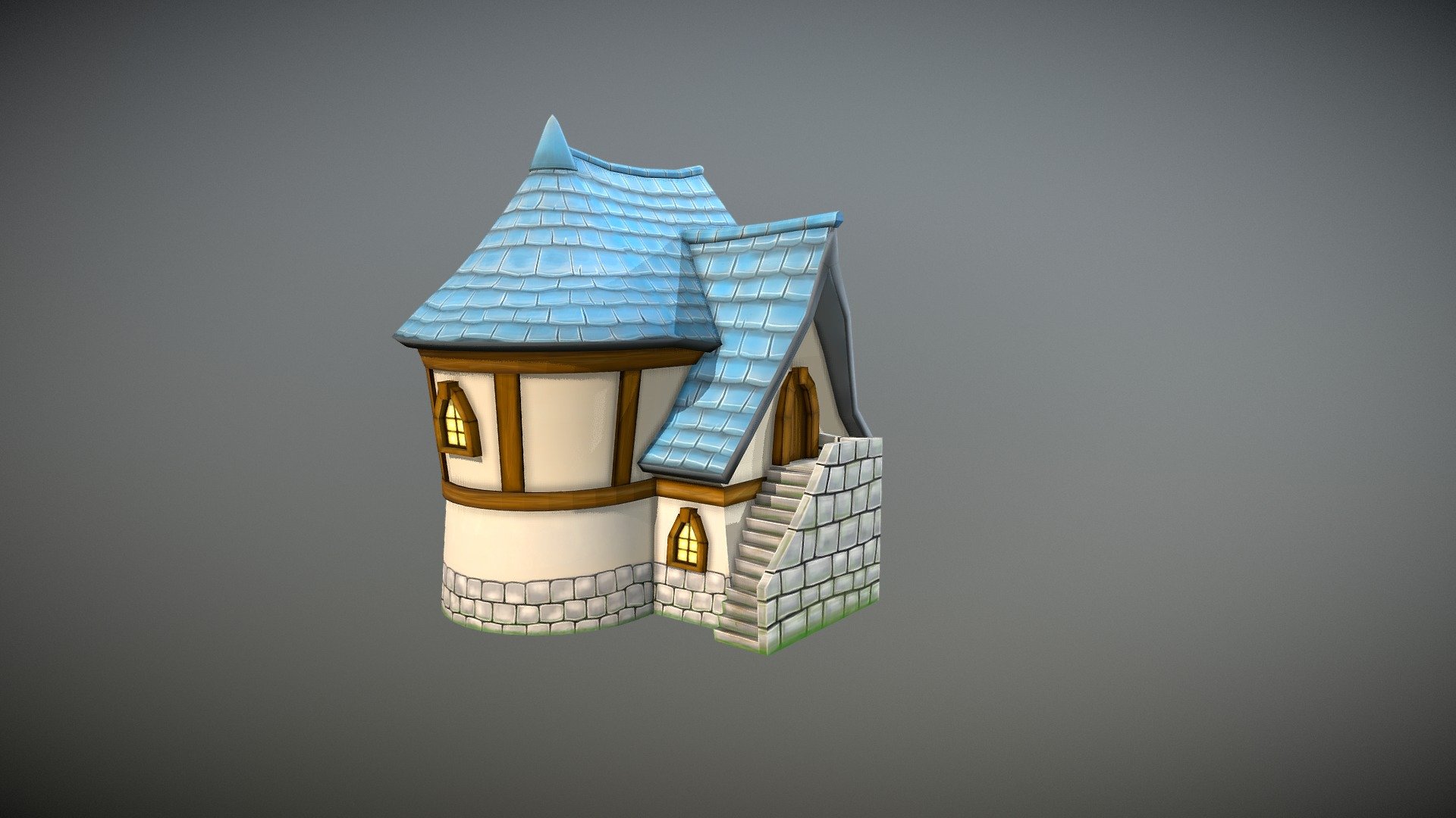 Fantasy House - 3D model by staffu [e980e65] - Sketchfab