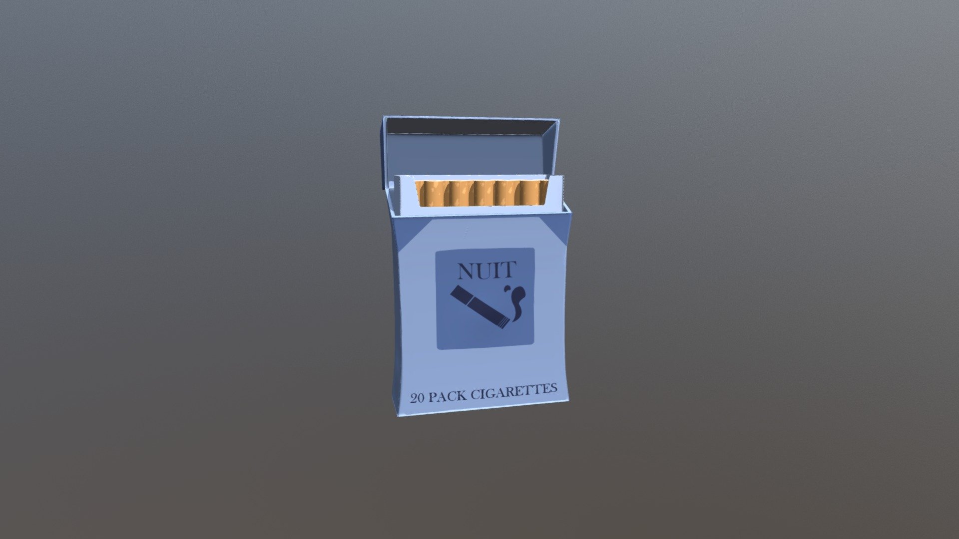 Cigarette Box - 3D model by MBBEDARD [e9833e7] - Sketchfab