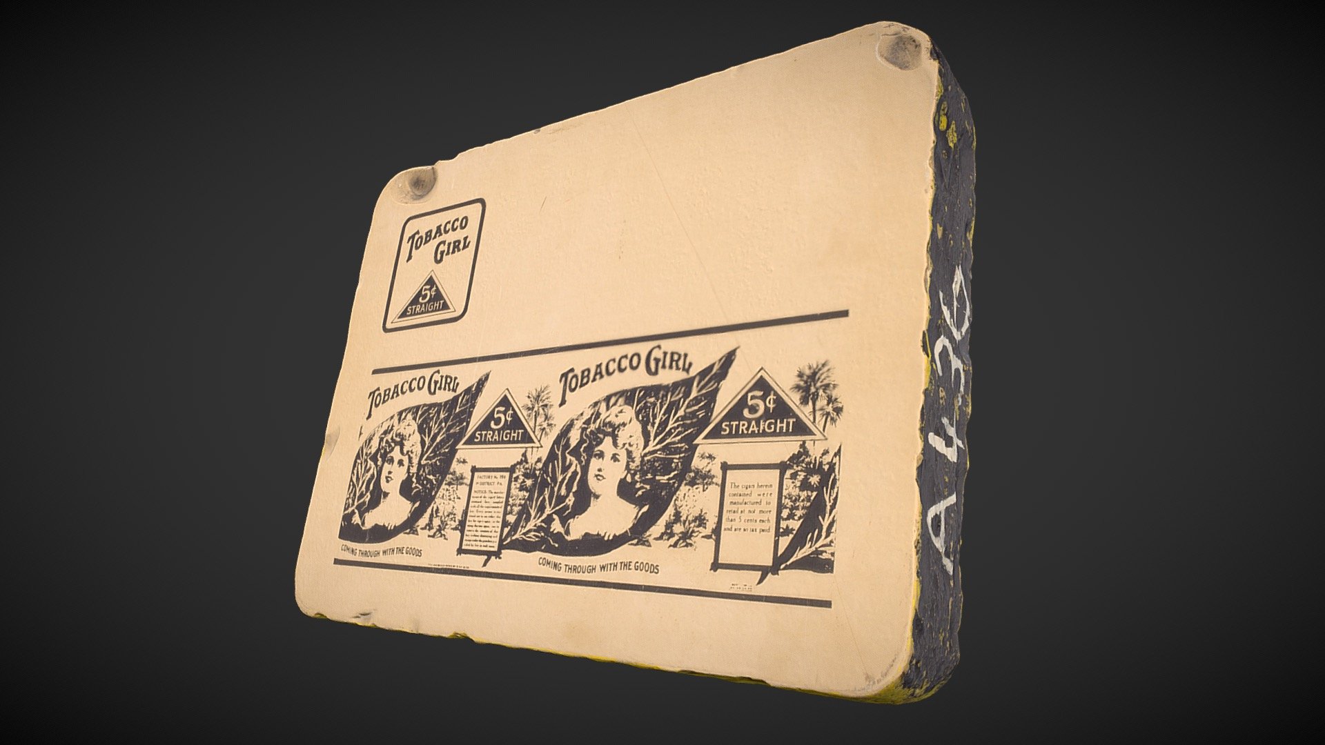 Lithographic Stone Used for Advertising Labels - Download Free 3D model ...