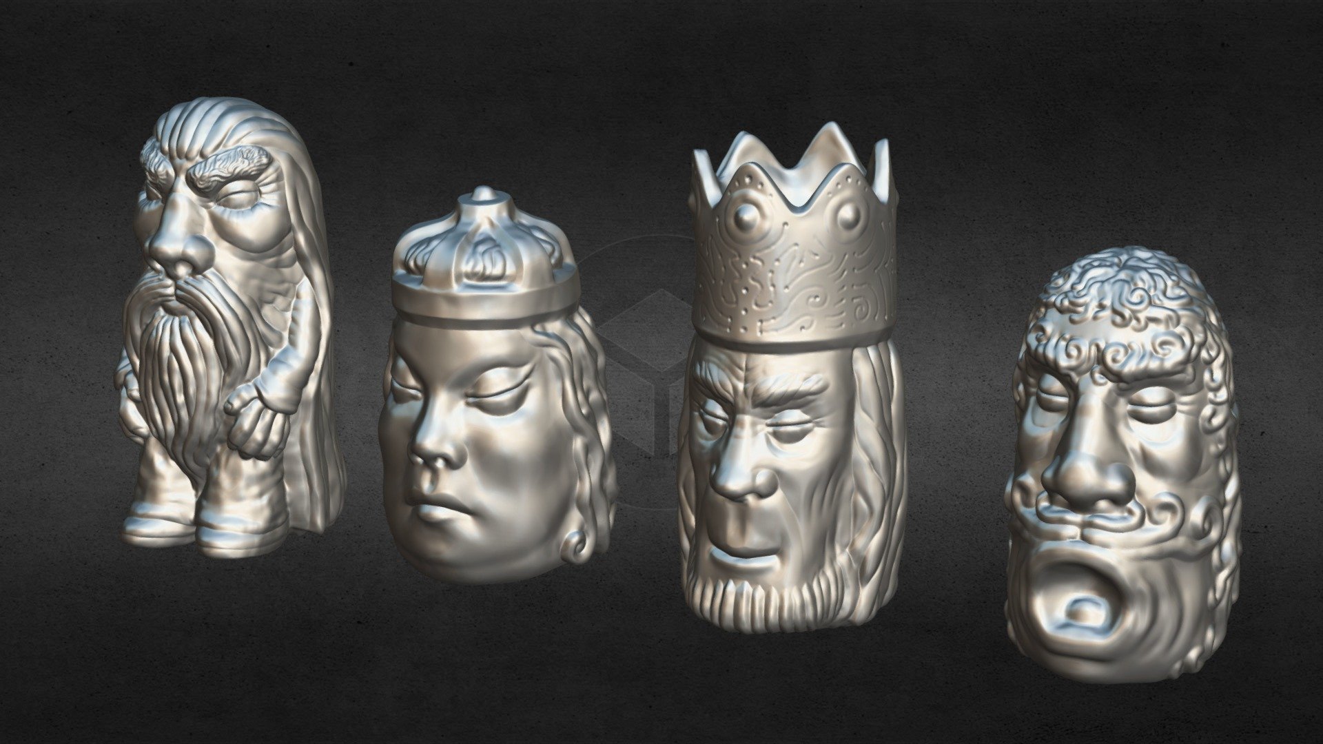 Printable figures (hi-poly) - Buy Royalty Free 3D model by endike ...