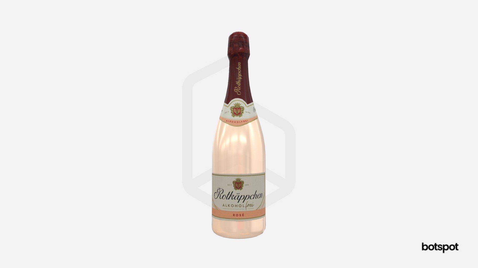 Rotkäppchen rose wine // Bottle VR ready - 3D model by botspot ...