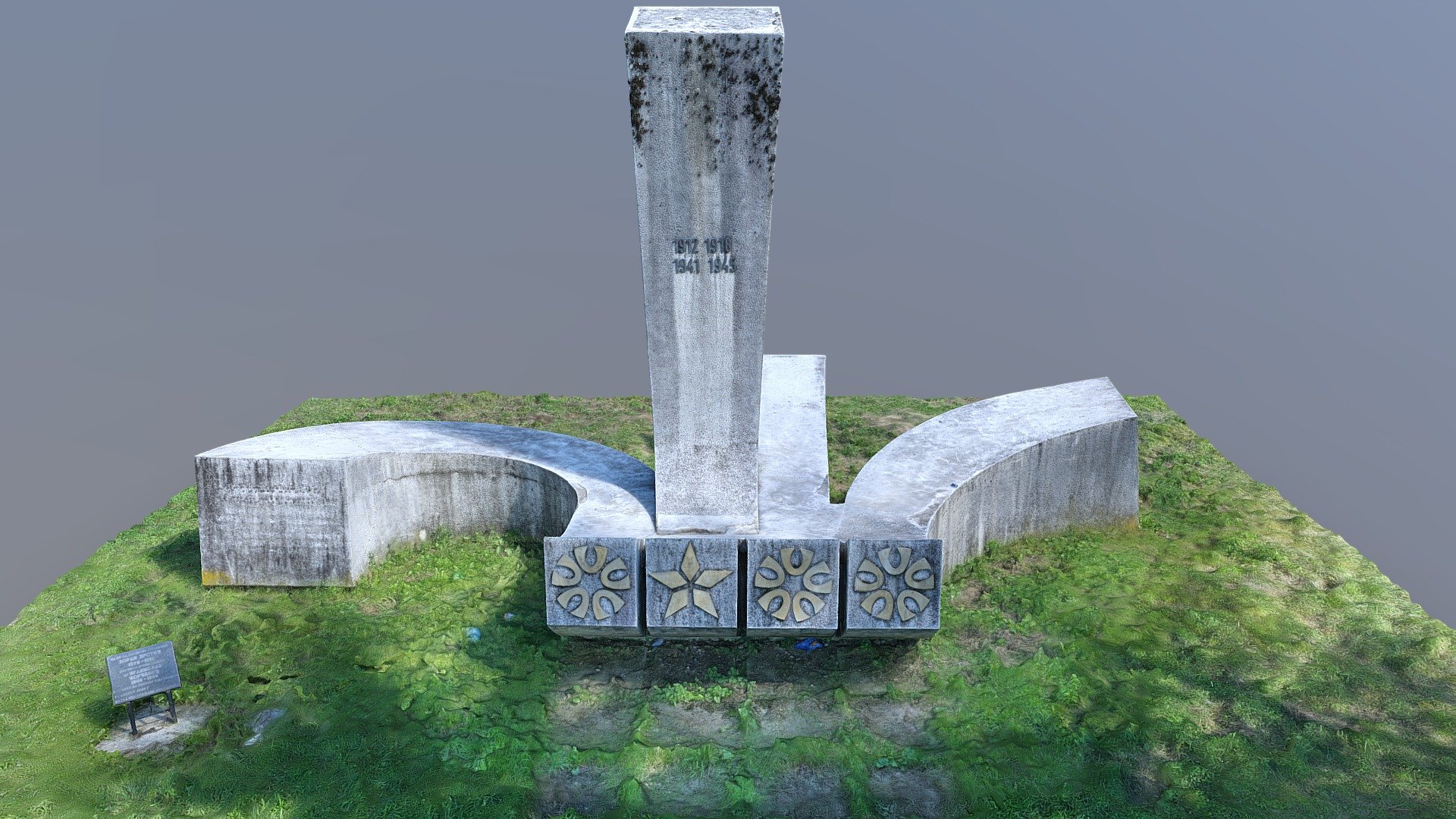 централни споменик село Мирошевце 3d Model By ГРАДИТЕЉСКО И