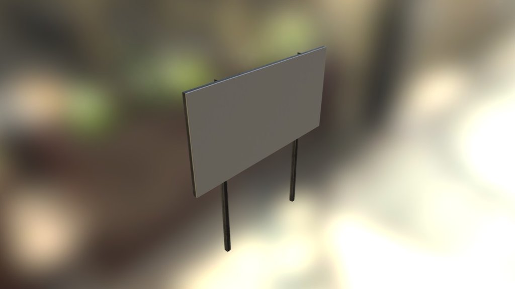 Billboard stand - 3D model by inuhitman [e98db8e] - Sketchfab