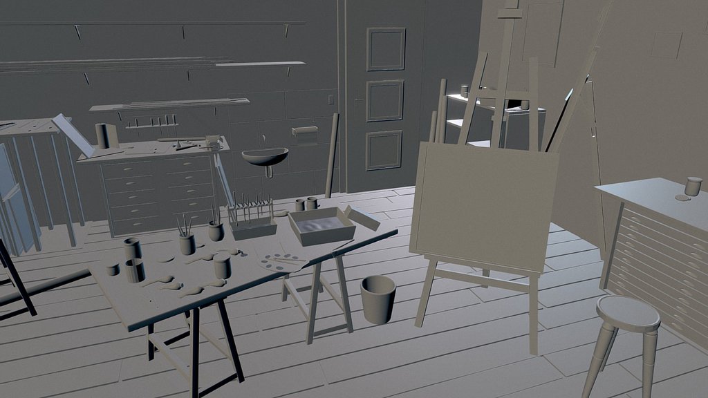 ARTIST'S WORKSHOP by Ralf Wilding - 3D model by PIXL VISN media arts ...
