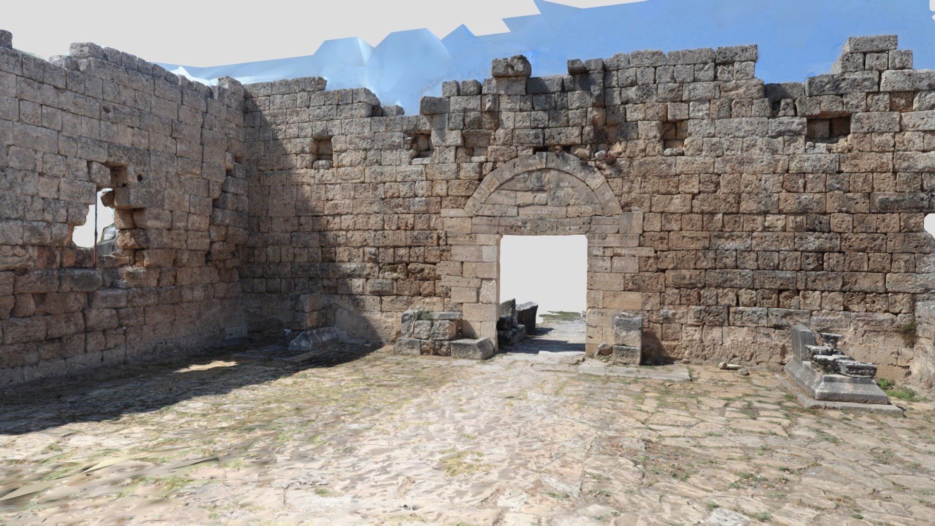 Ruins in the ancient city of Perge - 3D model by Anfang 3DScan ...