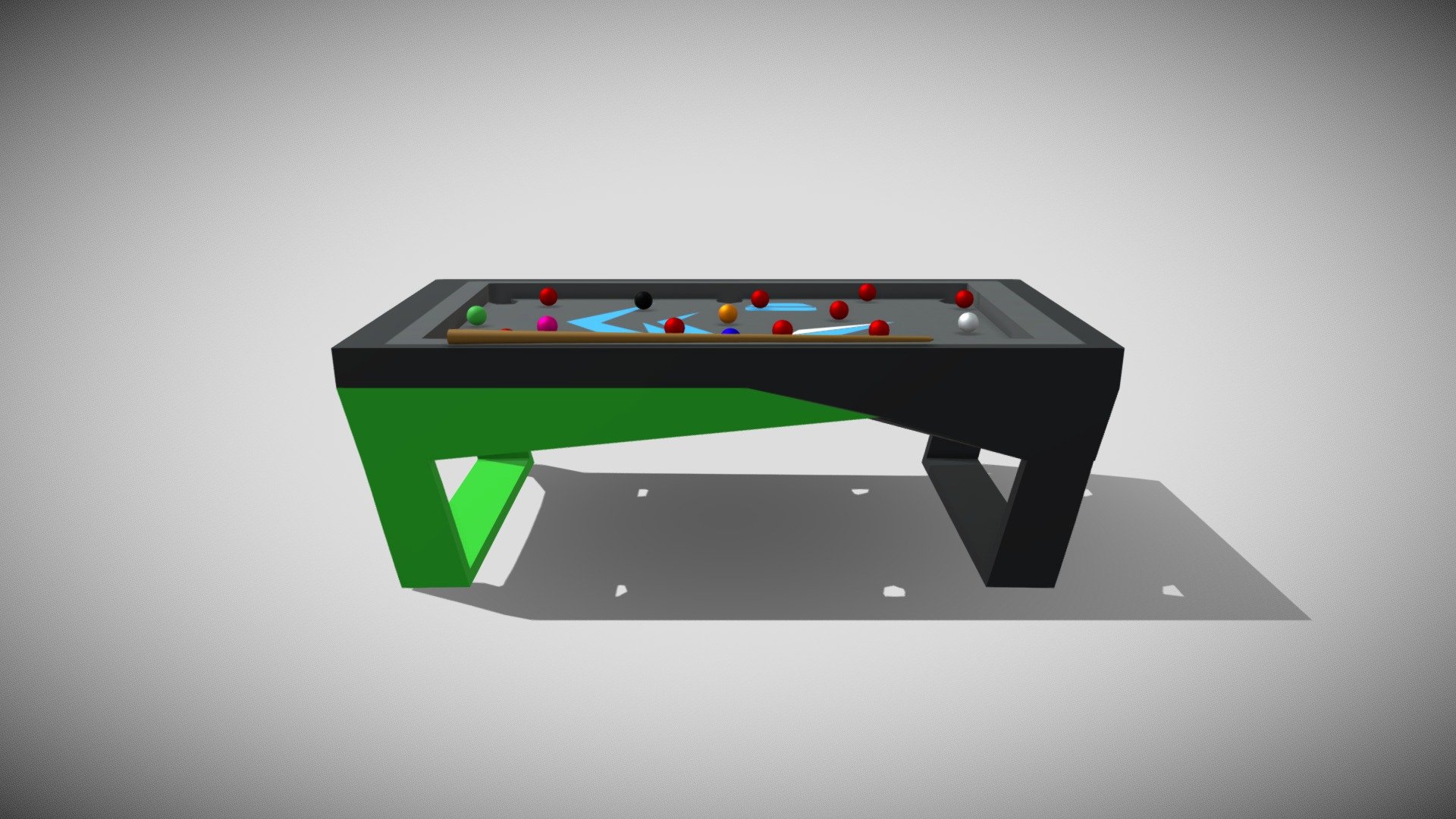 Snooker Table - Download Free 3D model by Saketh_gupta [e98f3cd ...