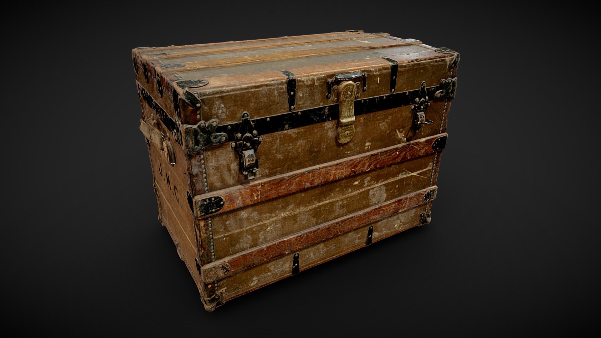 Steamer Trunk c.1880's - 3D model by University of South Florida ...