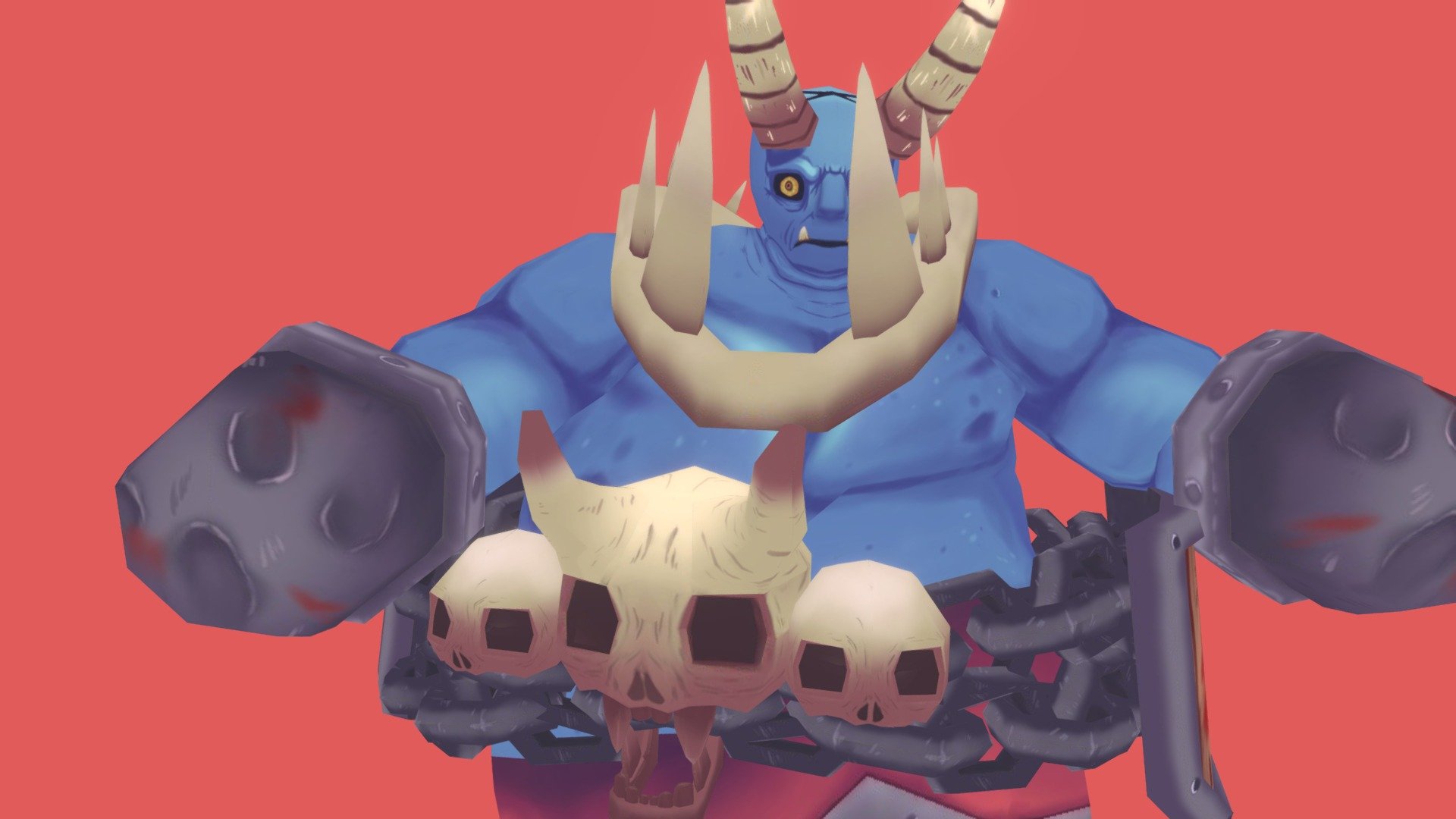 Rob the blue orc (Animated) - 3D model by mizuganes [e996216] - Sketchfab