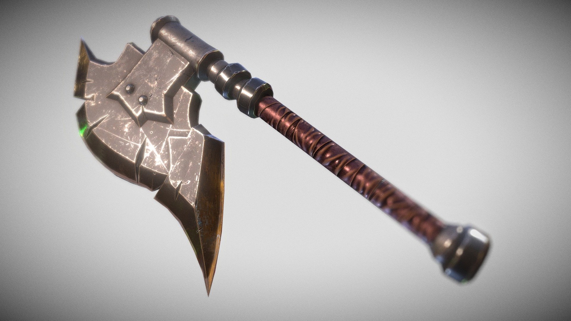 One Handed Axe_6 - 3D model by Frostone [e996d15] - Sketchfab